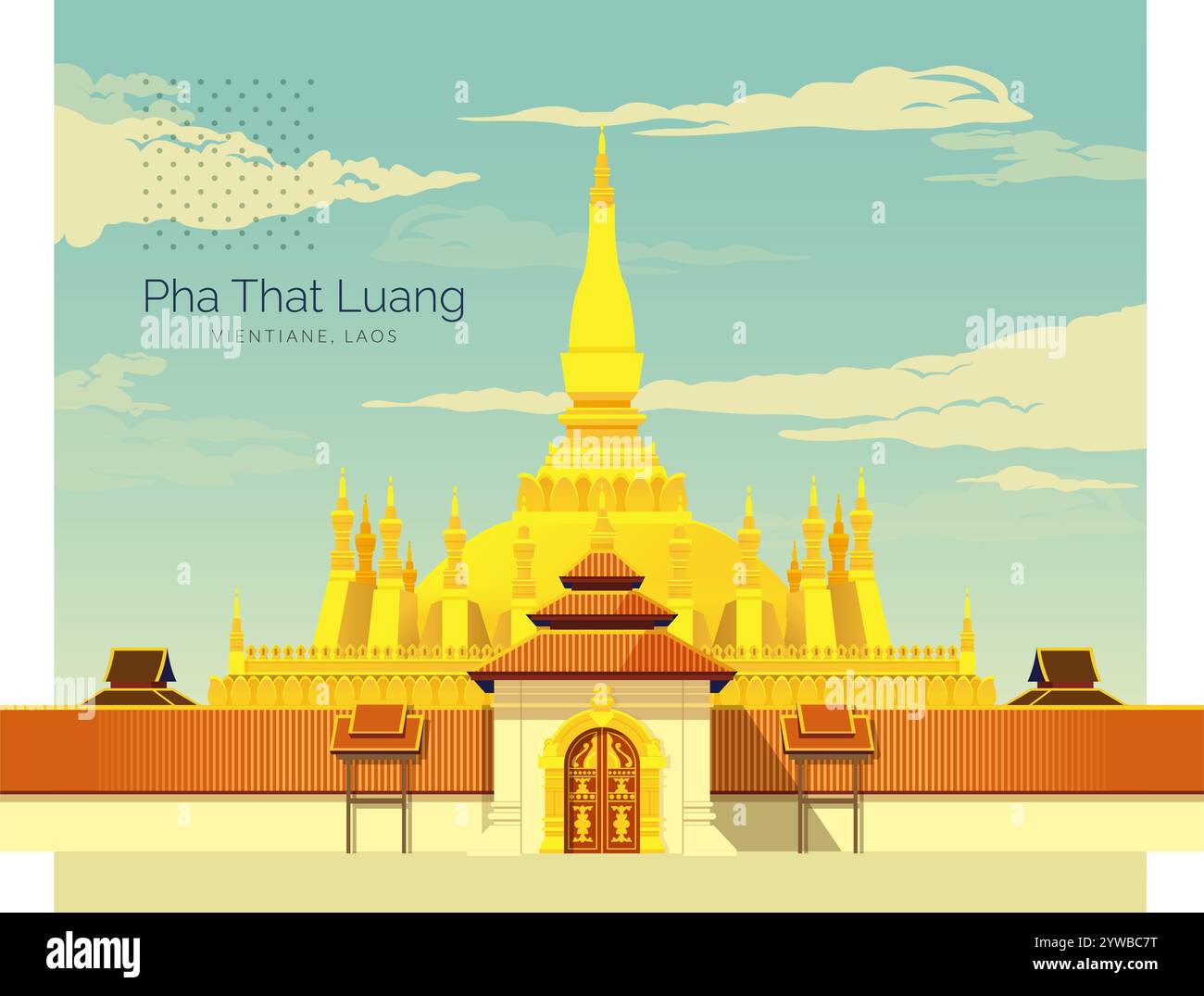 Luang prabang temple Banque d'images détourées - Alamy