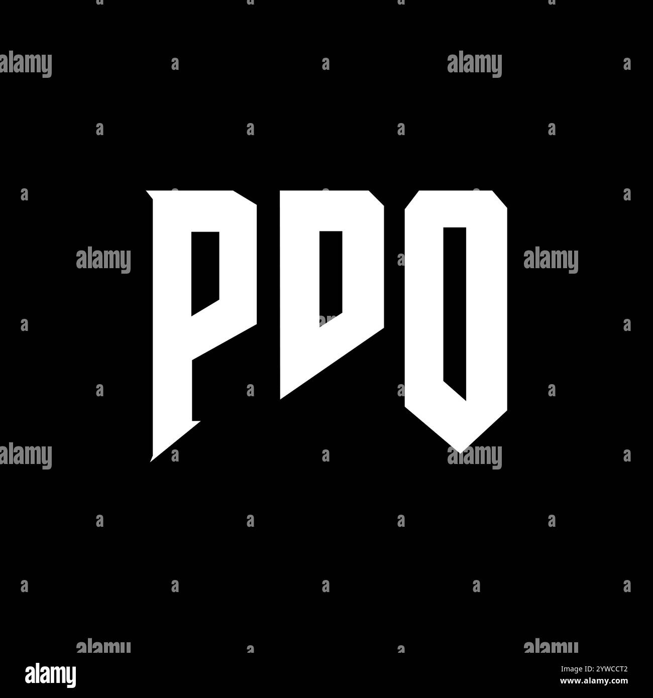 Conception de logo de lettre de PDO pour la société de technologie ...