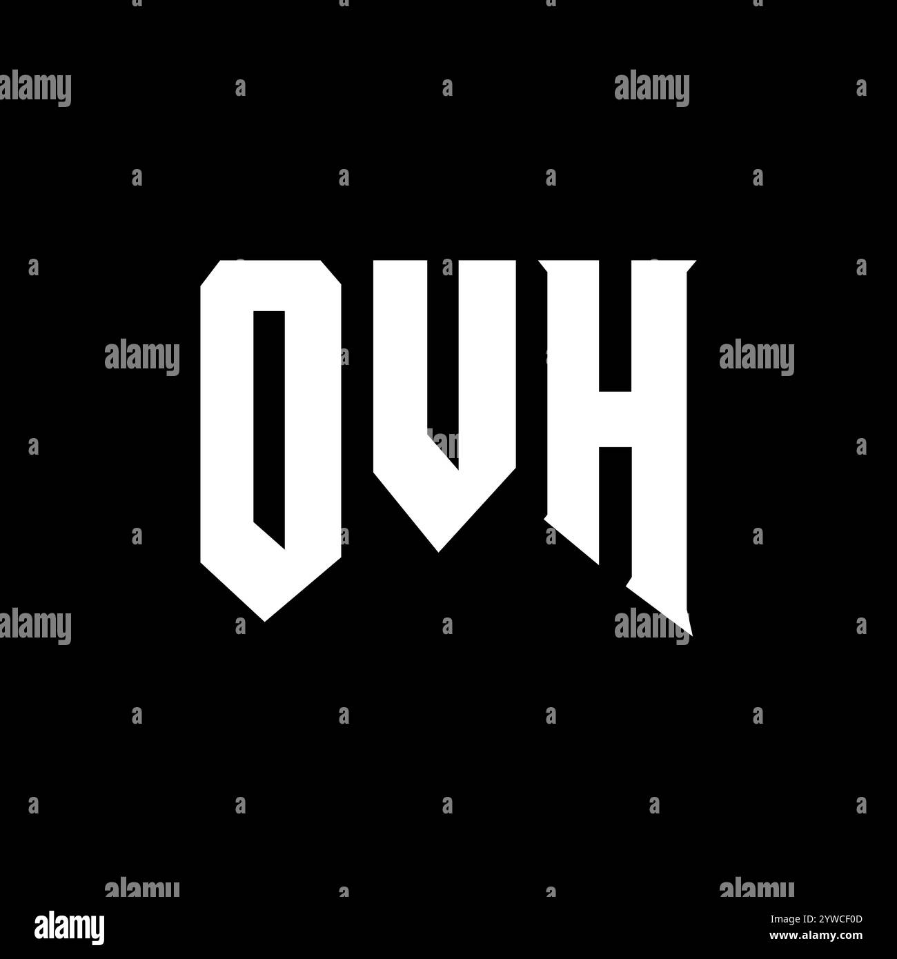 Lettre ovh Banque d'images noir et blanc - Alamy