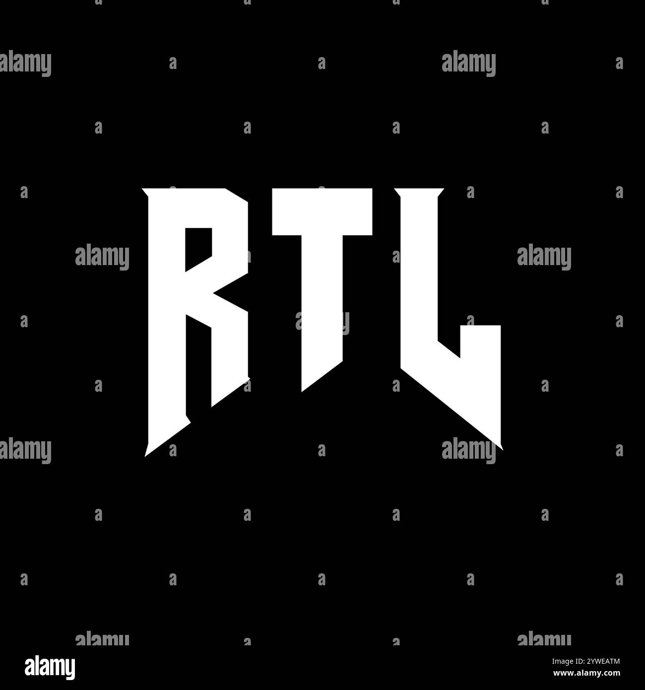 Conception de logo de lettre RTL pour la société de technologie. RTL ...