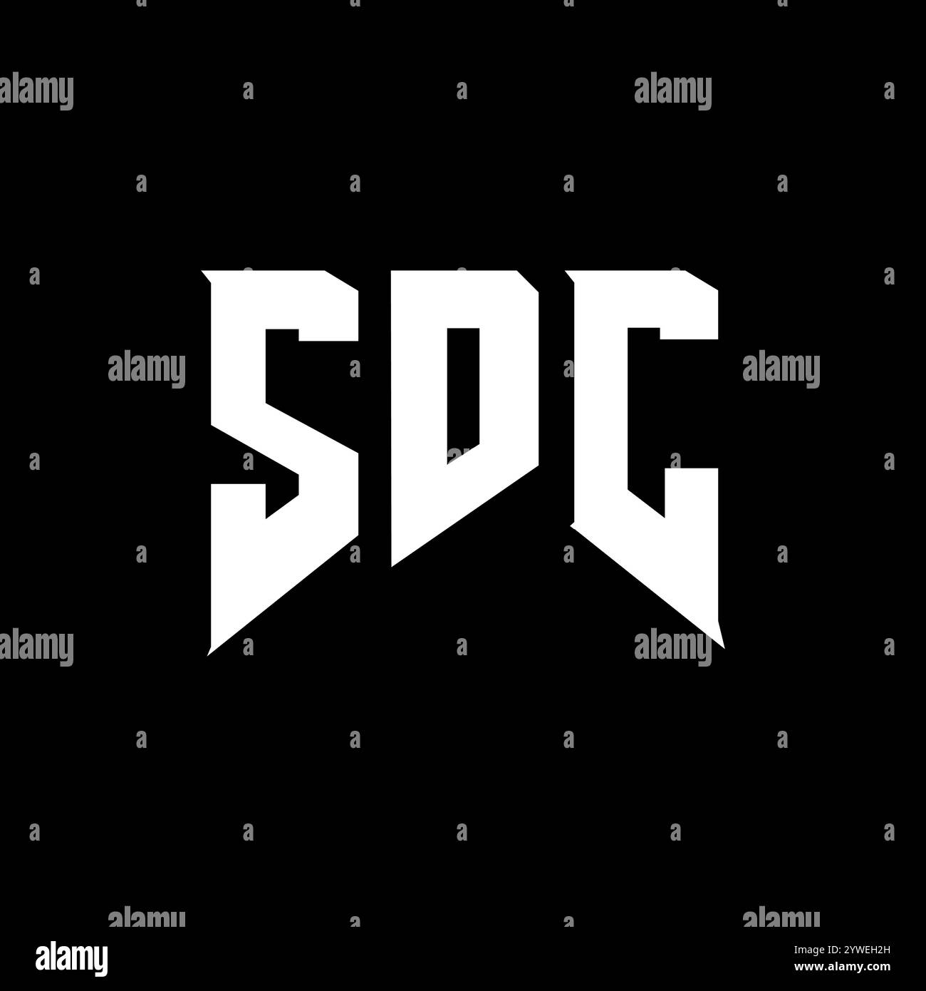 Lettre sdc Banque d'images noir et blanc - Alamy