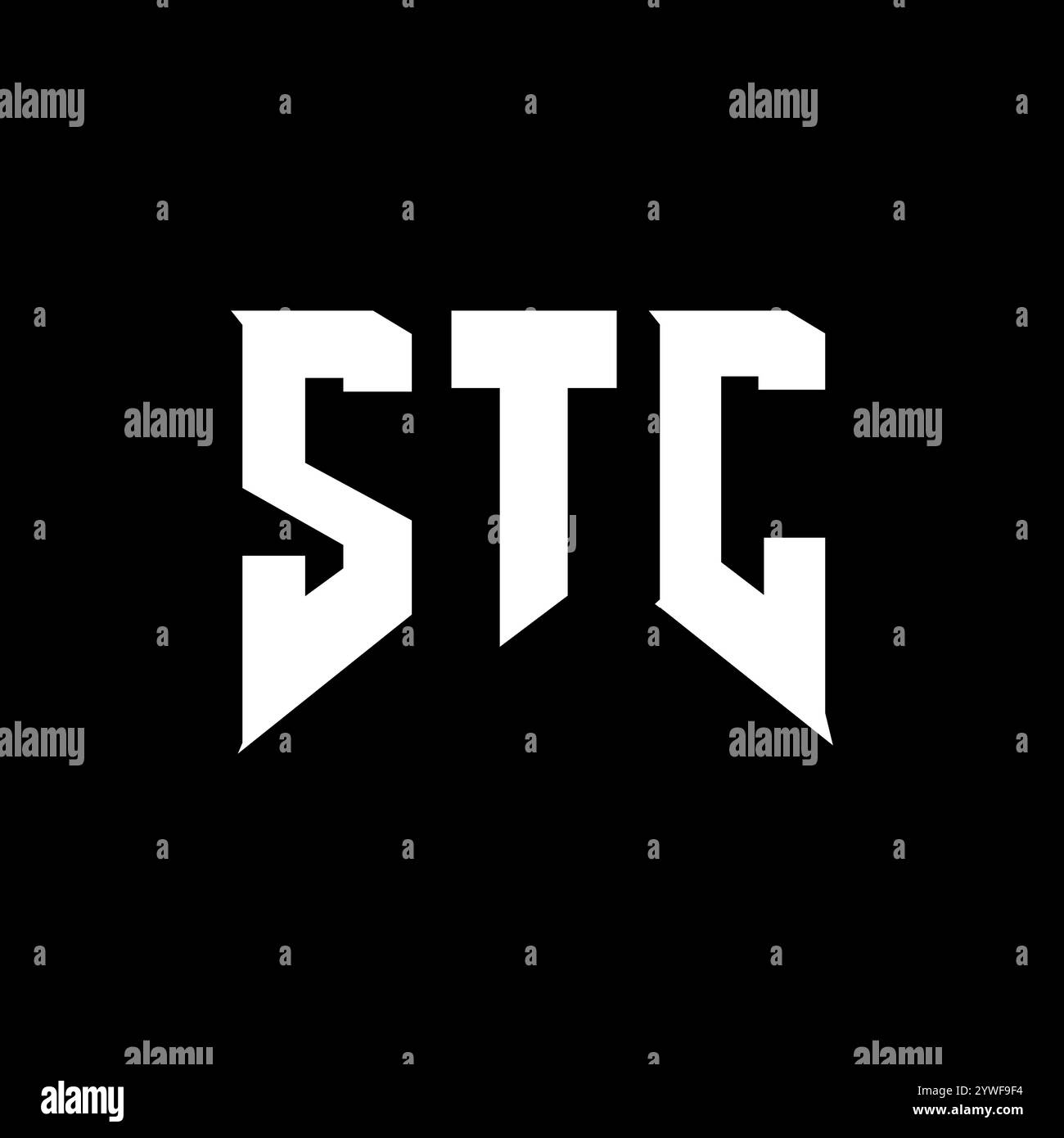 Conception de logo de lettre de STC pour la société de technologie ...