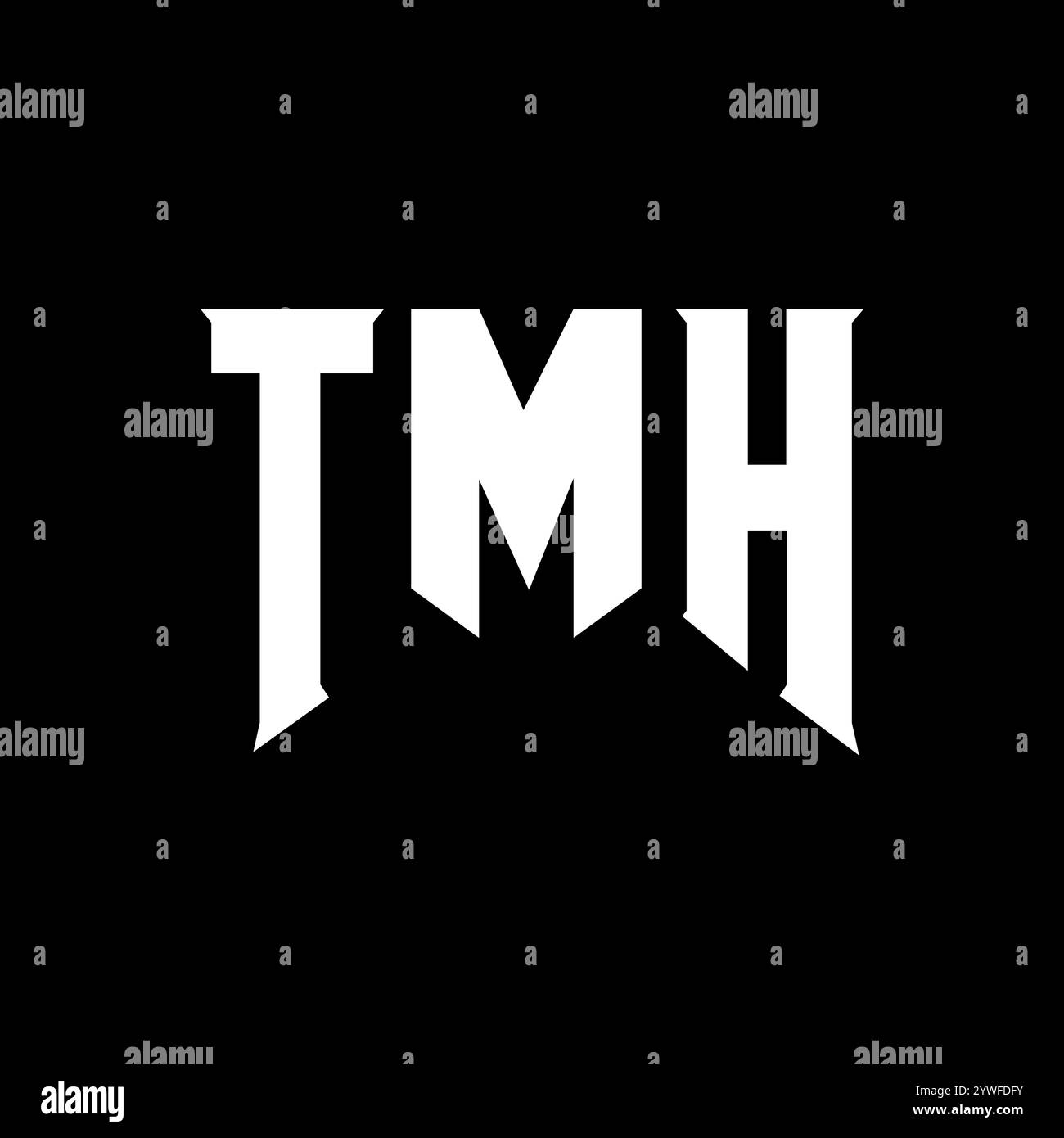 Conception de logo de lettre de TMH pour la société de technologie ...
