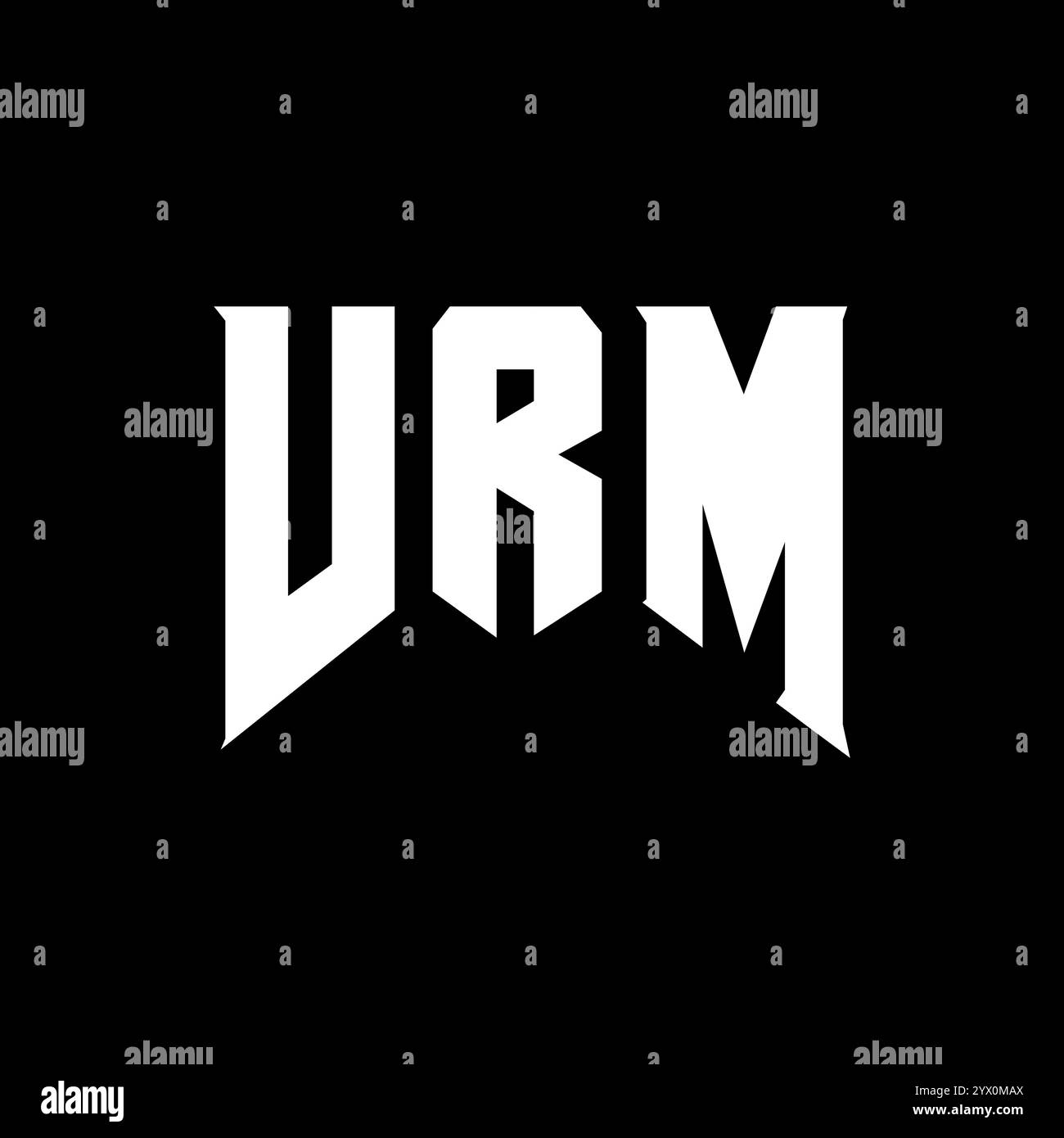 Conception de logo de lettre VRM pour la société de technologie. Logo ...