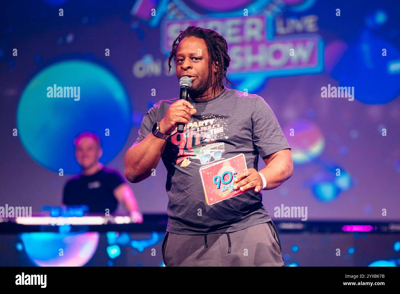 Mola Adebisi BEI der 90s Super Show 2024 in der Messehalle. Erfurt, 14. ...