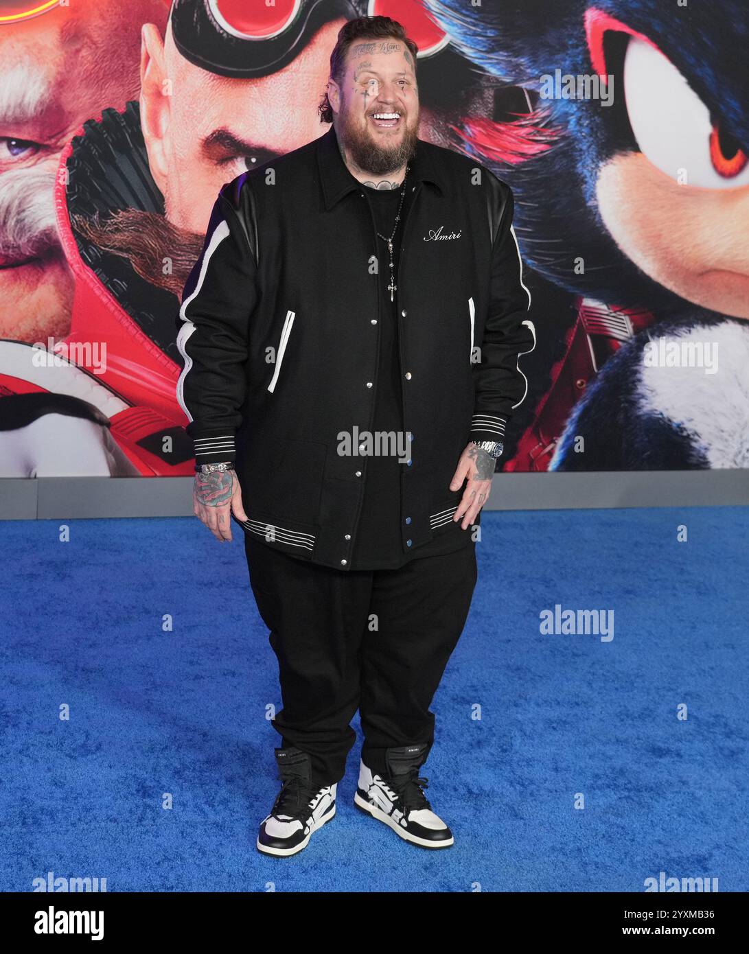 Jelly Roll arrive à la Paramount's SONIC THE HEDGEHOG 3 Los Angeles ...