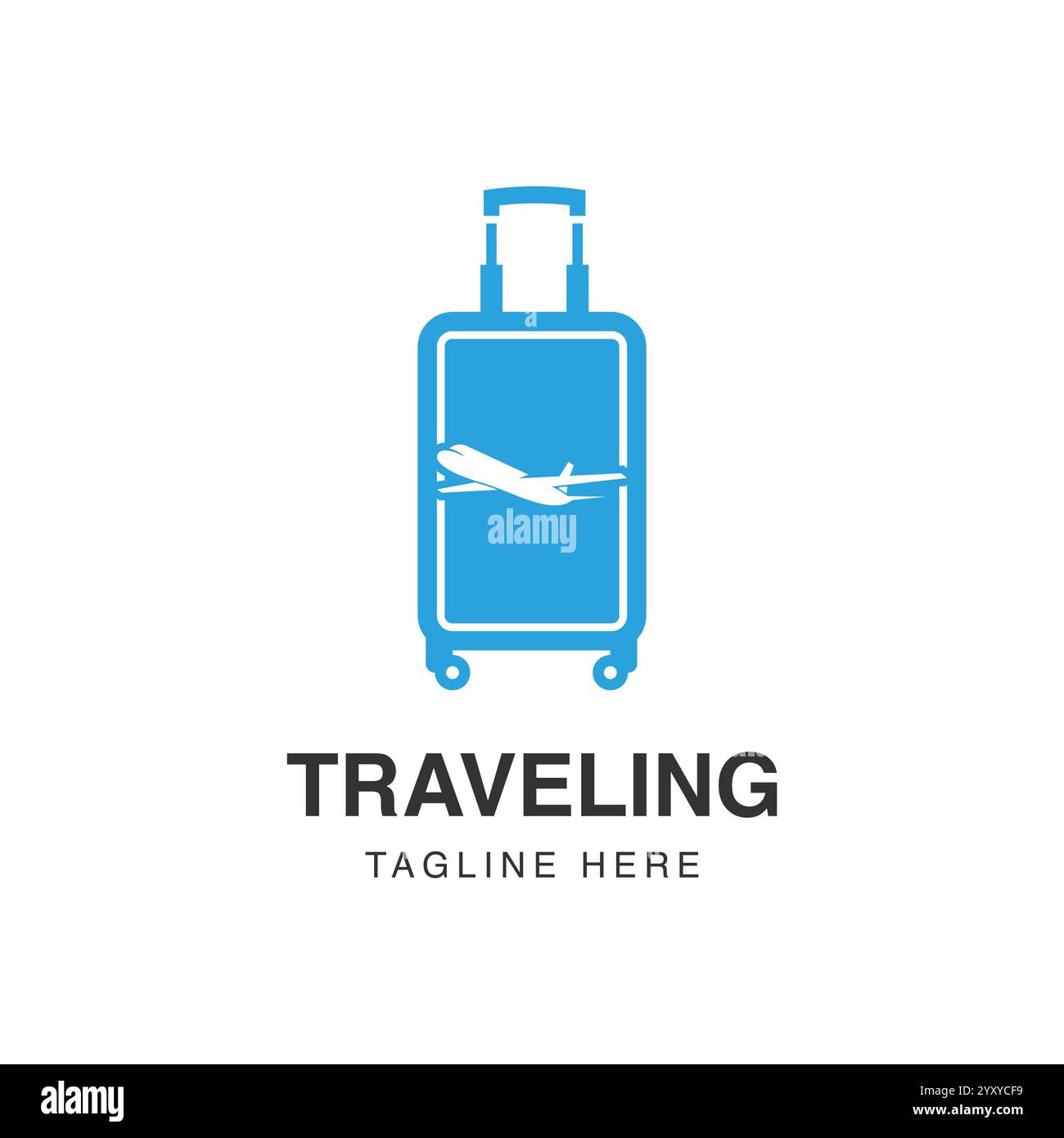modèle de vecteur de logo de sac de voyage de valise. logo pour l ...