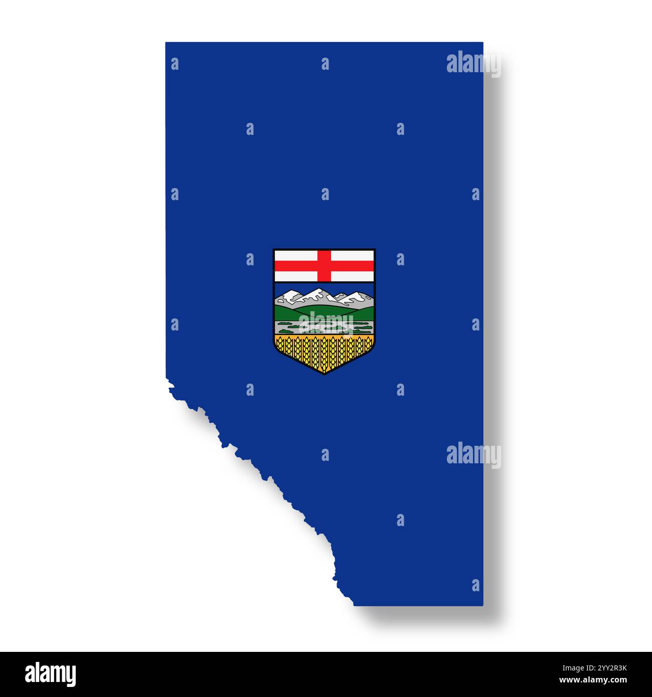 Mapa político de alberta Banque de photographies et d’images à haute ...