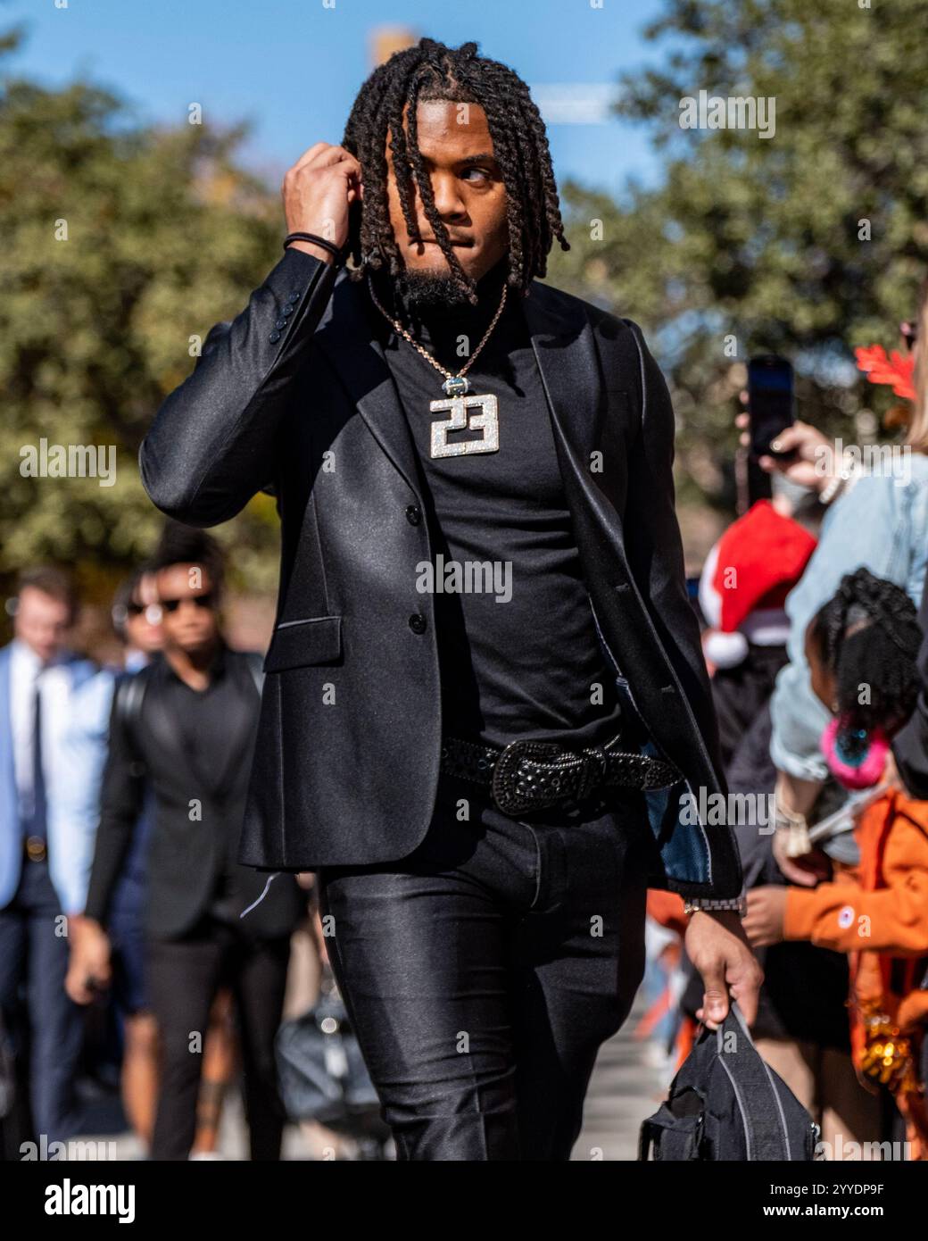 21 décembre 2024.Jaydon Blue #23 des Texas Longhorns lors de la marche ...