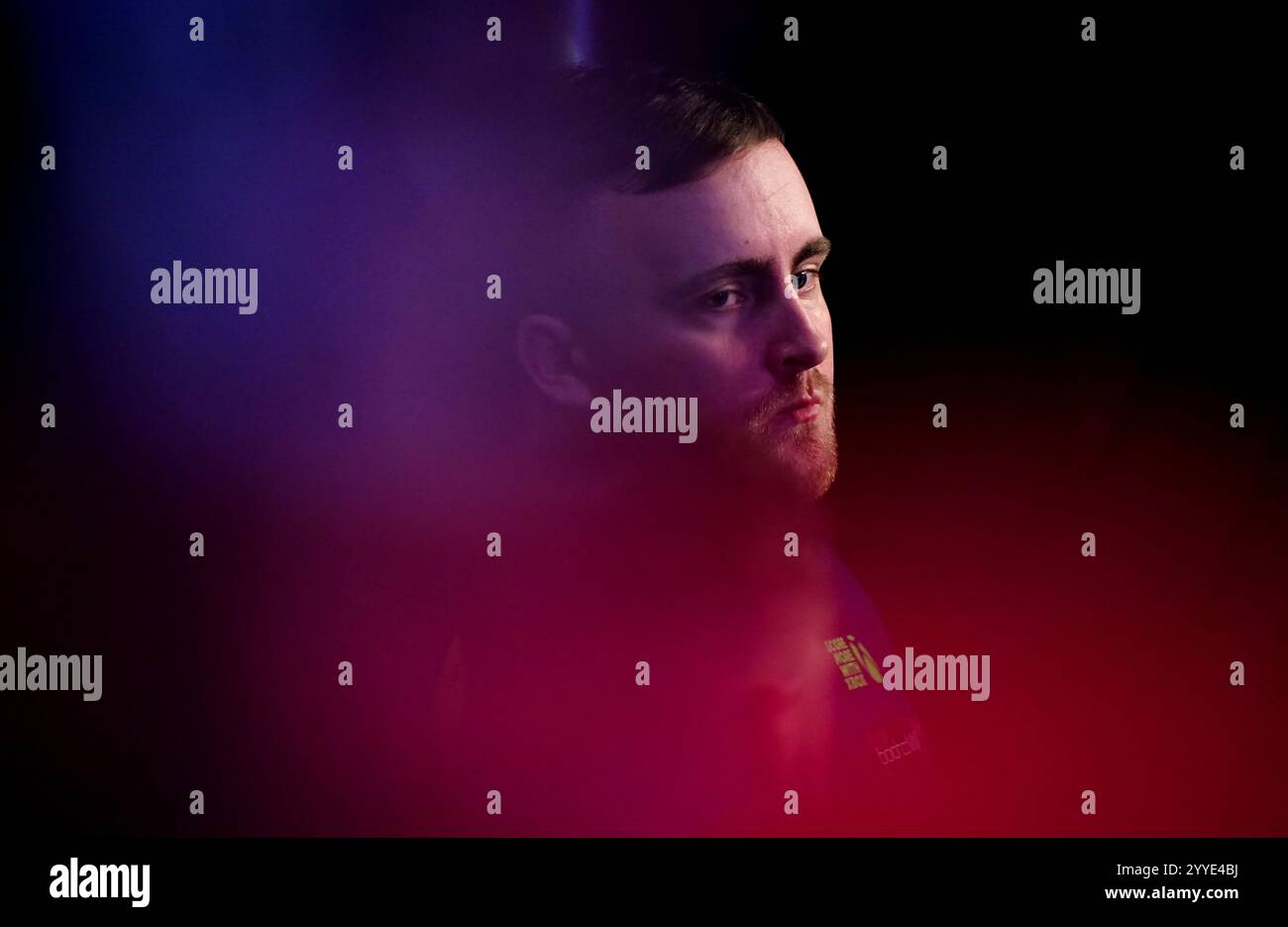 Luke Littler avant son match contre Ryan Meikle lors de la septième ...