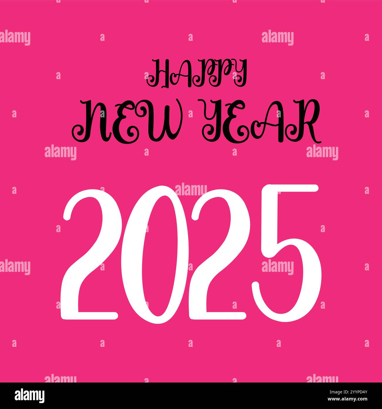 Design de texte élégant moderne 2025 Happy New Year 2025 design de ...