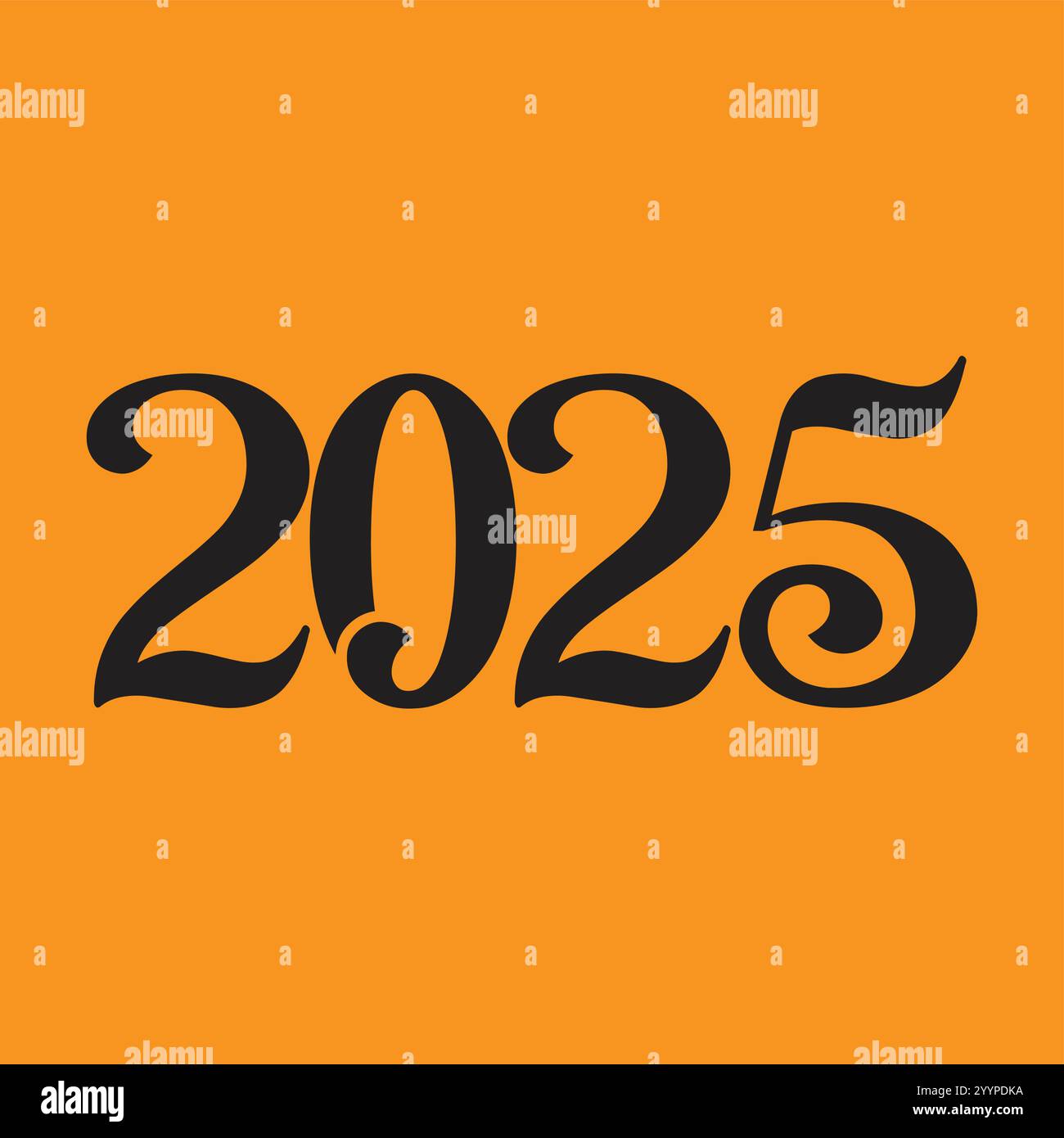 Design de texte élégant moderne 2025 Happy New Year 2025 design de ...