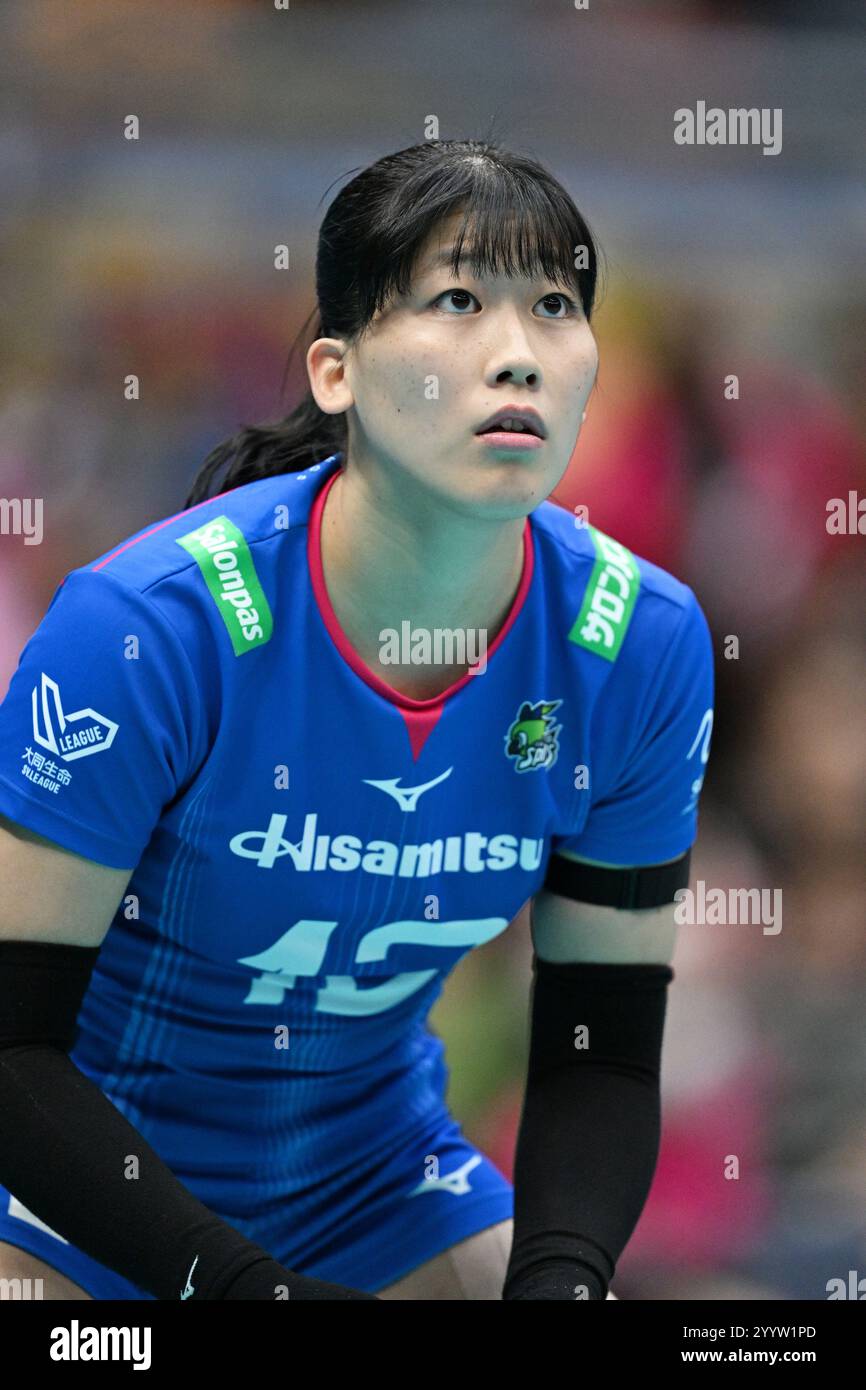 Osaka, Japon. Crédit : MATSUO. 21 décembre 2024. Megumi Fukazawa Volleyball : 2024 All Japan's ...