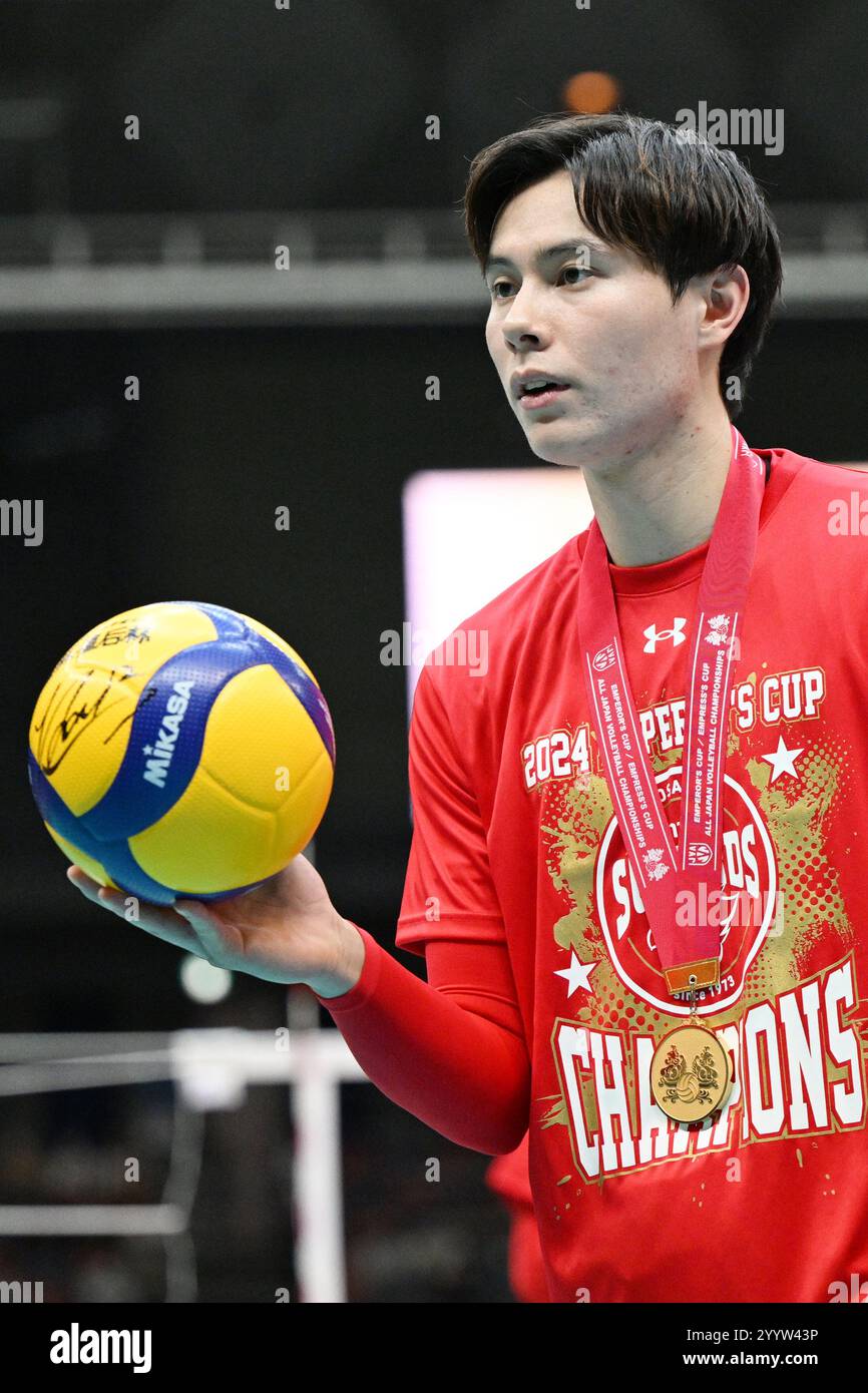 Osaka, Japon. Crédit : MATSUO. 22 décembre 2024. RAN Takahashi () Volleyball : 2024 All Japan's ...