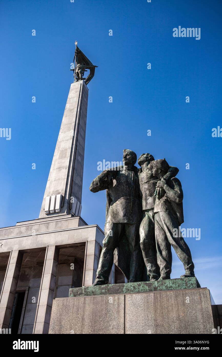 Mémorial de guerre de Slavín à Bratislava, Slovaquie. C'est le lieu de ...