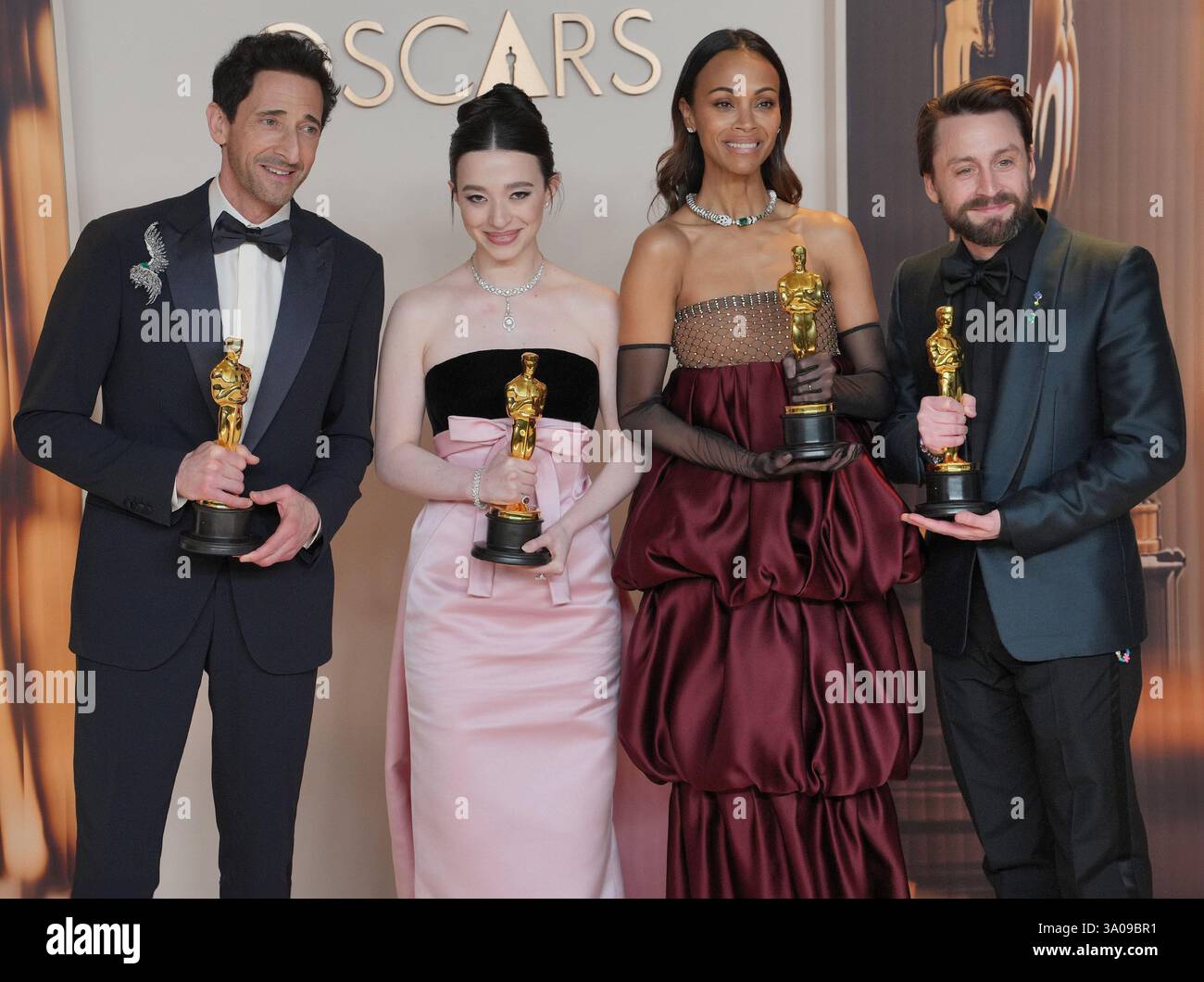 Adrien Brody, lauréat du meilleur acteur dans un rôle principal pour “The Brutalist”, Mikey ...