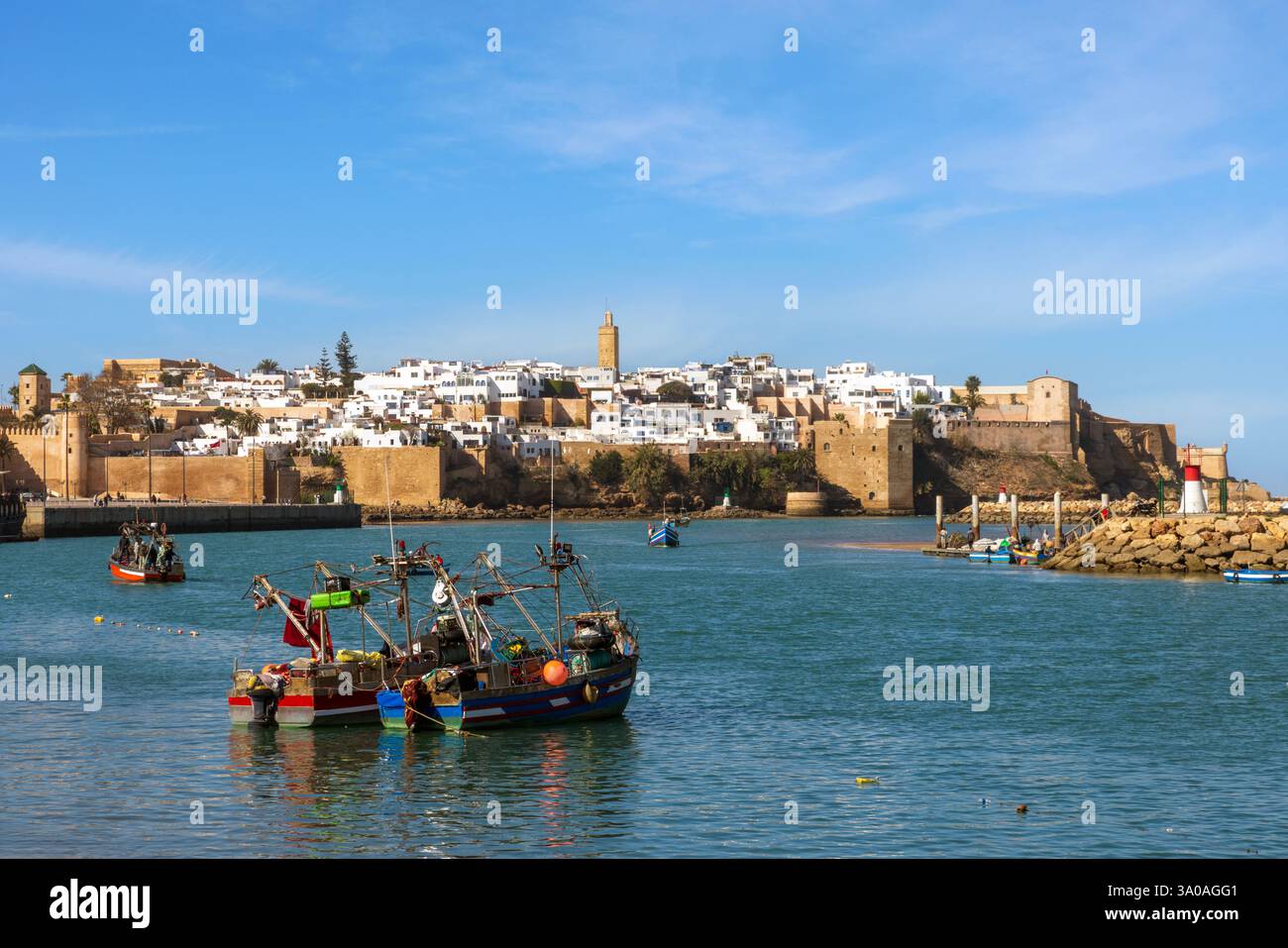 La Kasbah des Oudayas, une citadelle de Rabat, au Maroc, est située sur ...