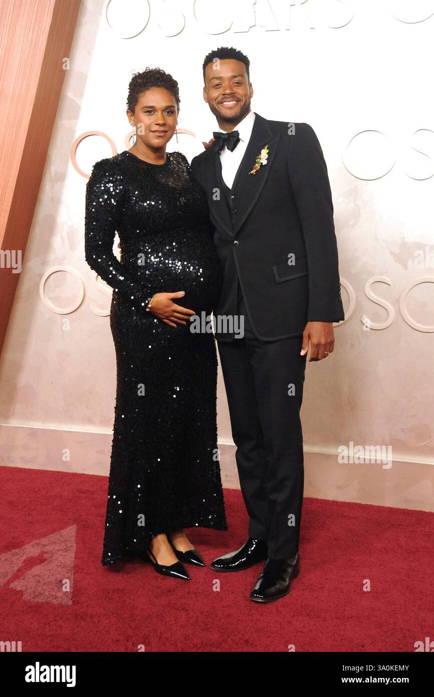 Briana Nicole Henry und Kris Bowers BEI der Oscar Verleihung 2025 / 97th Annual Academy Awards ...