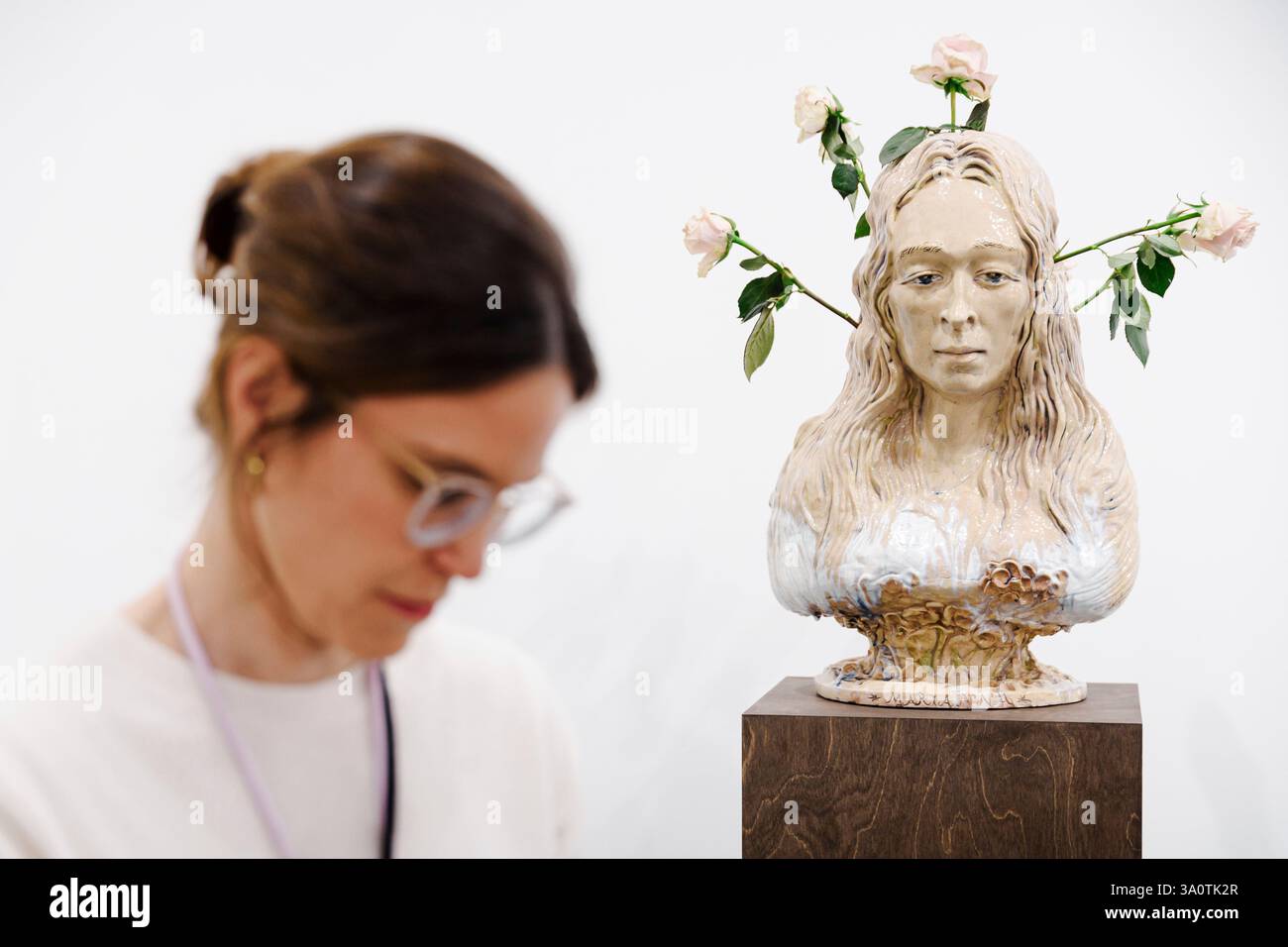 A work at the ARCO Madrid 2025 fair, at IFEMA Madrid, on March 5, 2025 ...