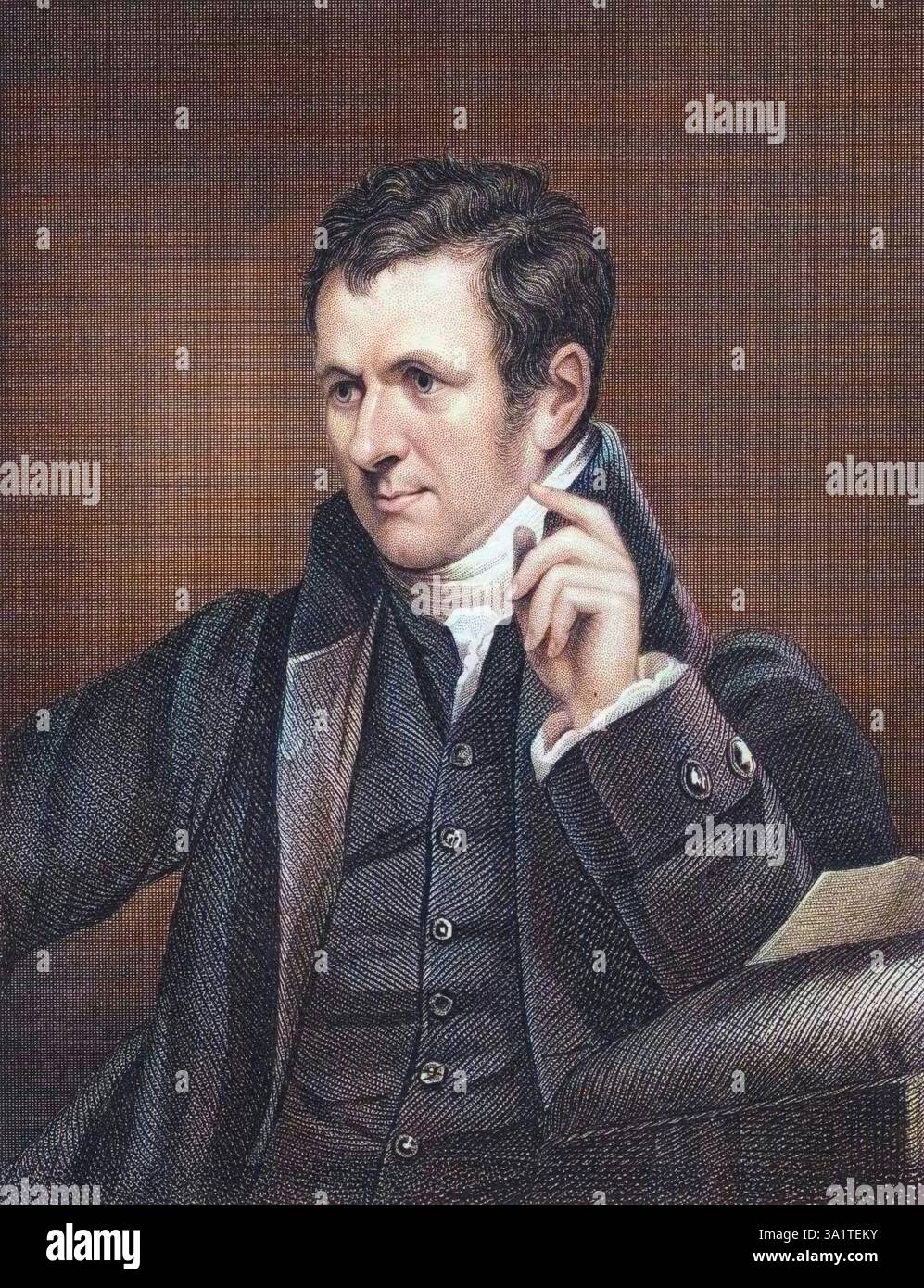 Humphry Davy, chimiste britannique, XIXe siècle. Né à Penzance, en ...