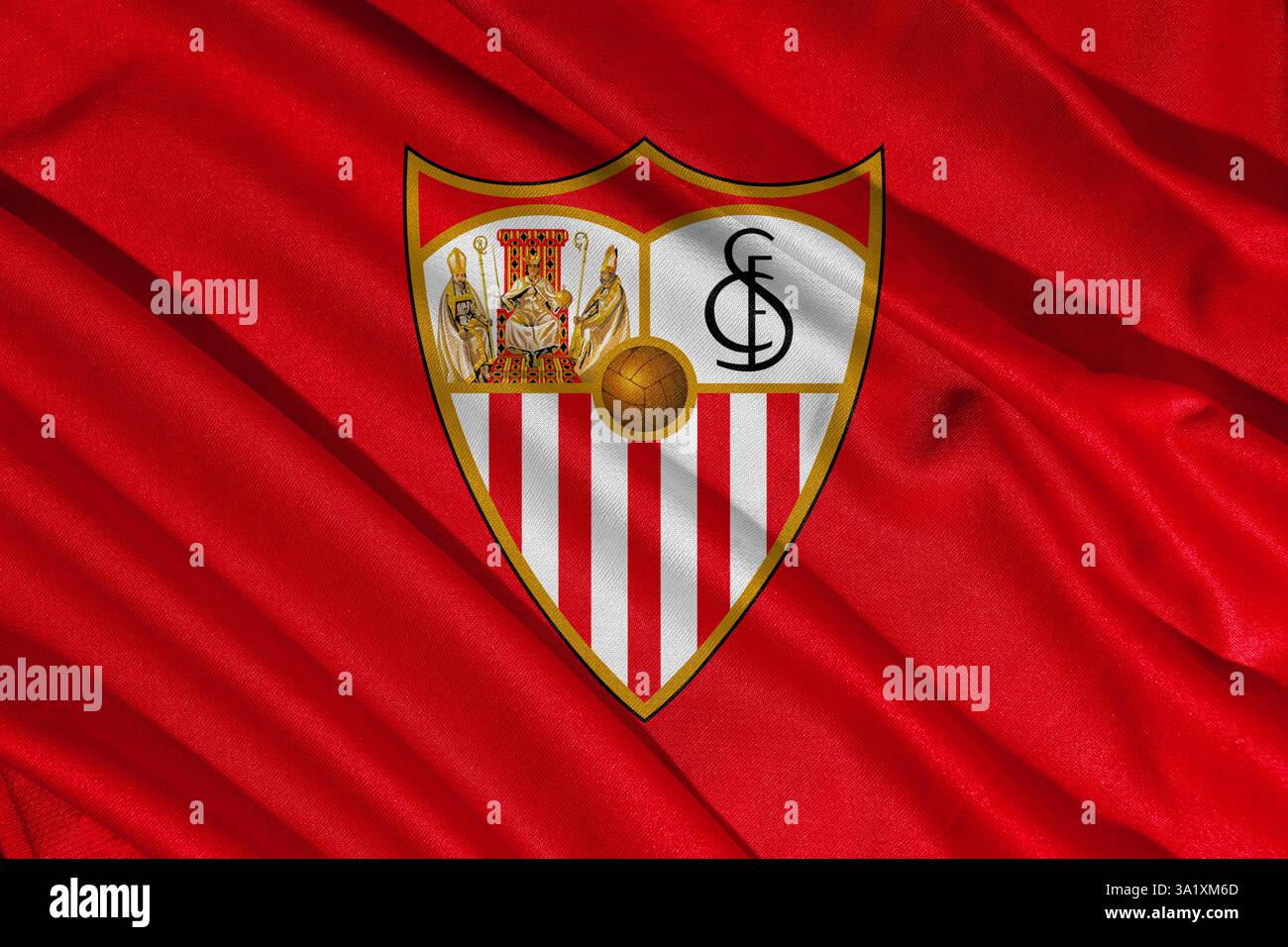 Sevilla fc logo flag symbol Banque de photographies et d’images à haute ...