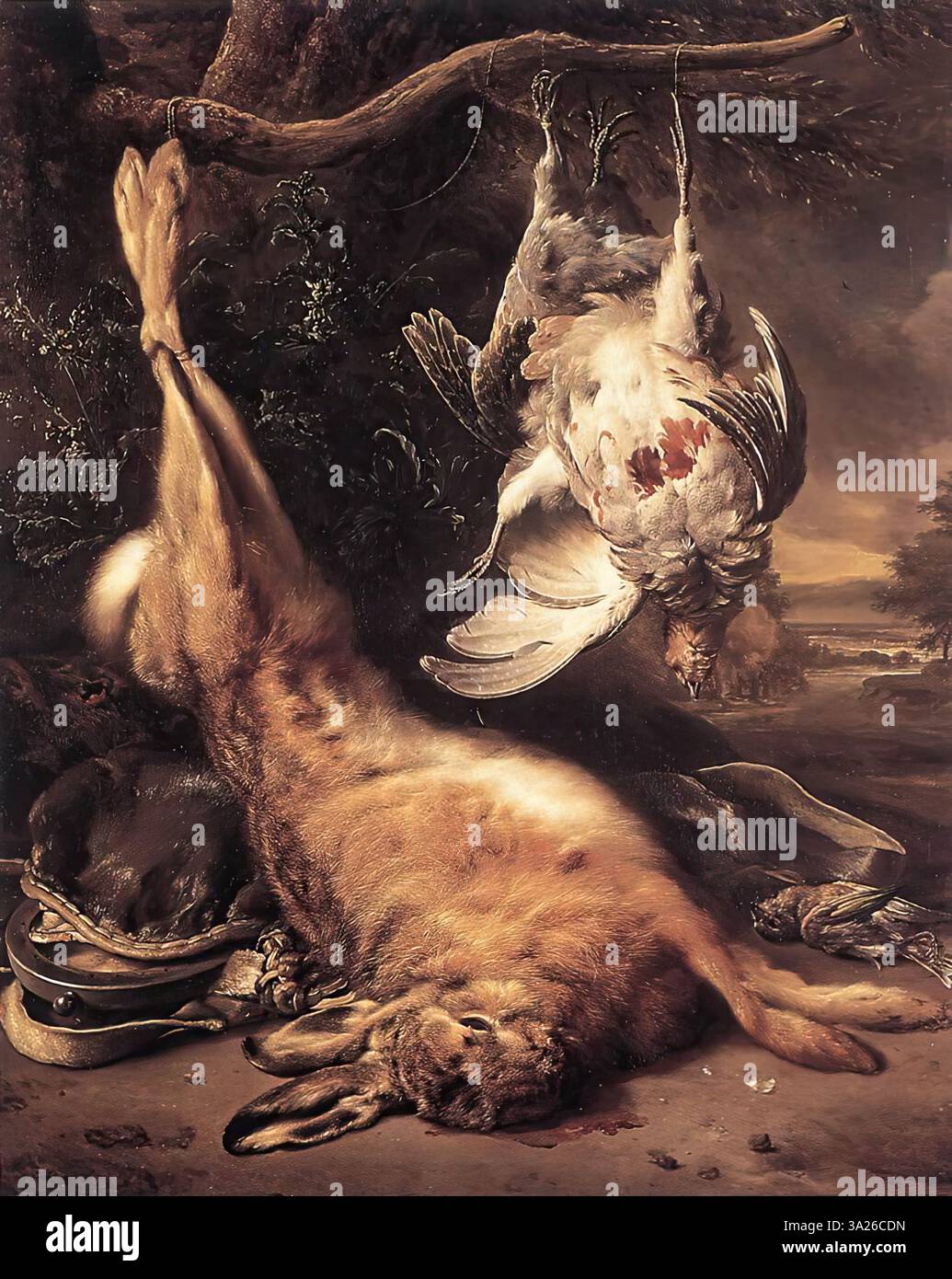 WEENIX, Jan (né en 1642, Amsterdam, décédé en 1719, Amsterdam) lièvre ...