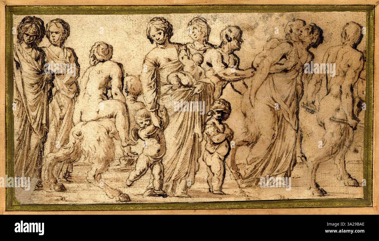 « Études de figures » d’Adam Elsheimer, créé entre 1602 et 1603 ...