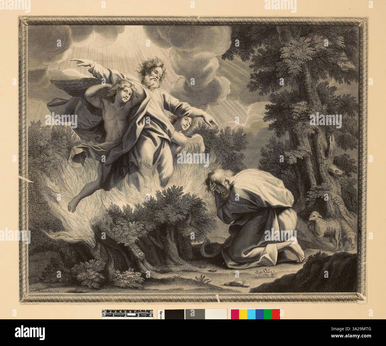 Une gravure de Vernesson Junior d’après l’œuvre de Nicolas Poussin ...