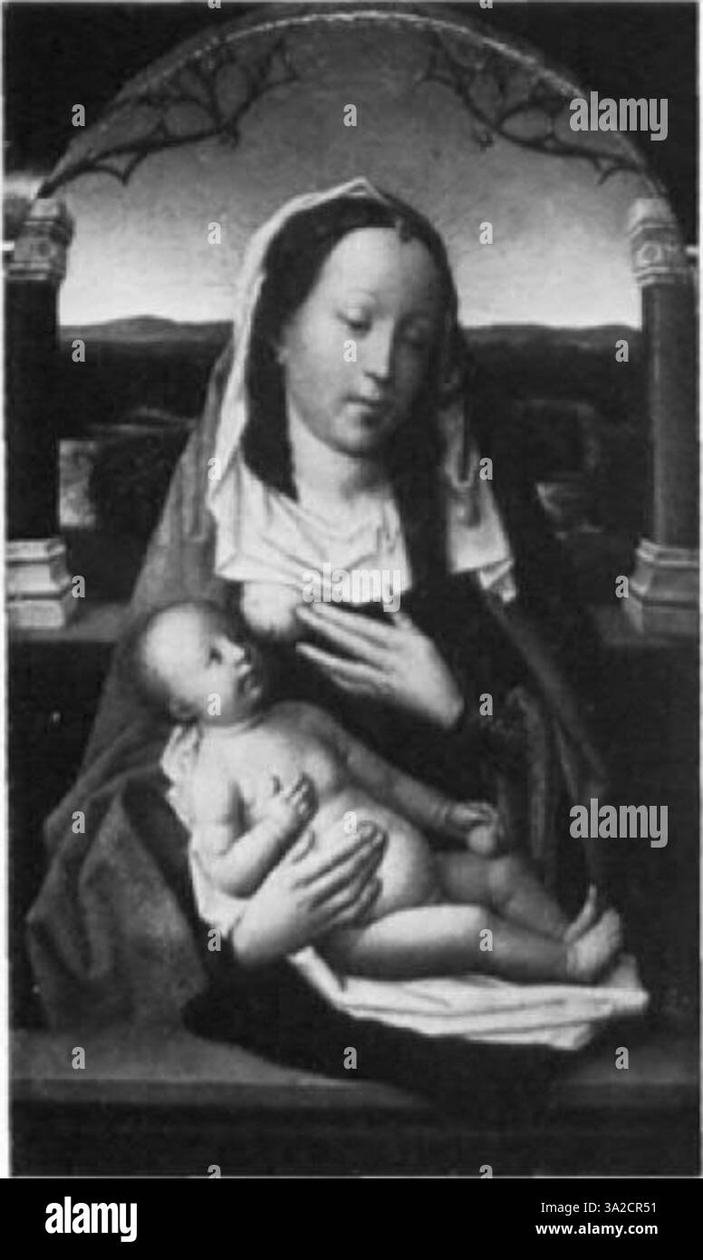 La peinture de Joos van Cleve, Jan Provost et Joachim Patenier présente un sujet religieux avec ...