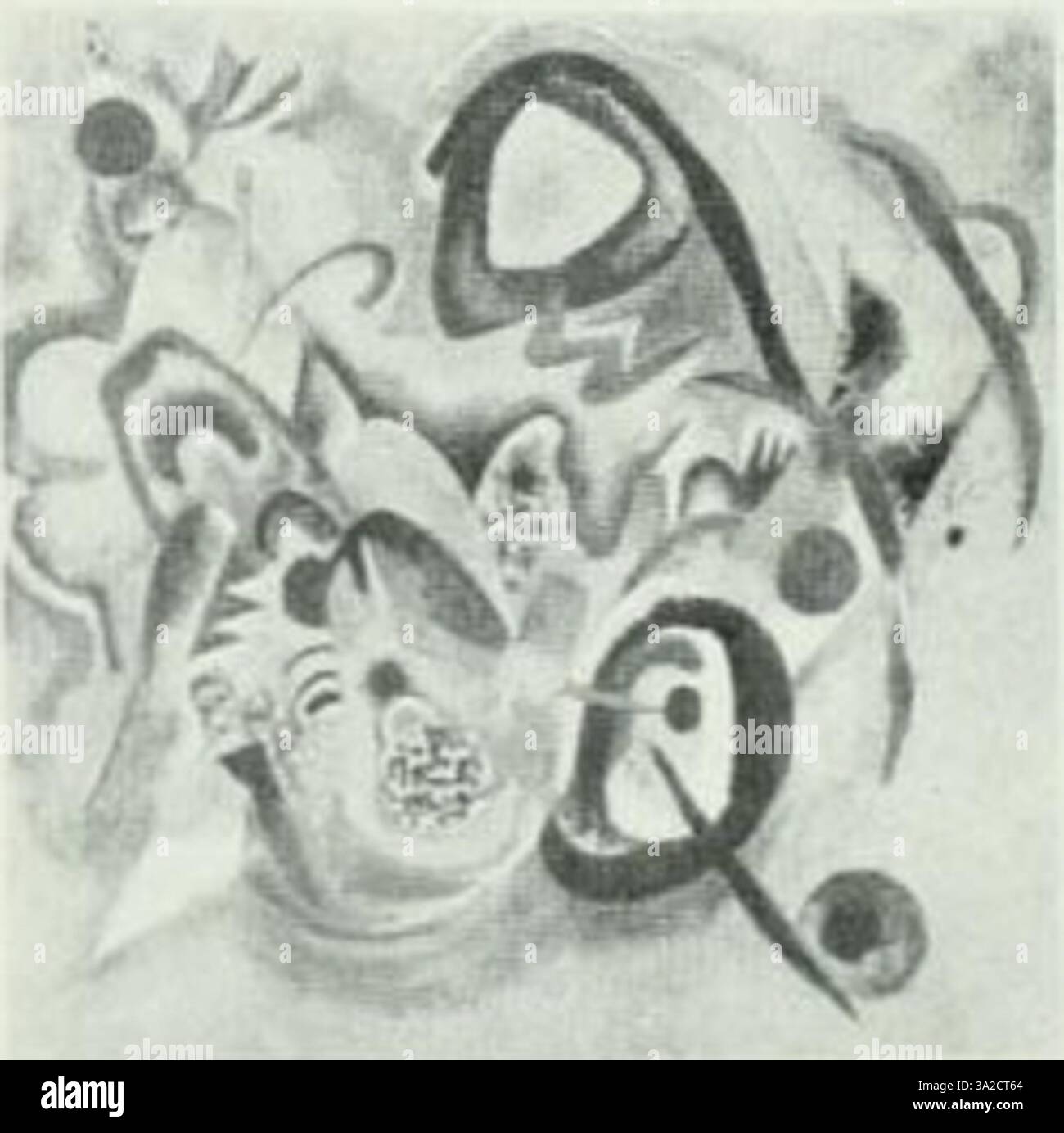 'Grohmann 126' de Wassily Kandinsky présente des contrastes de couleurs ...