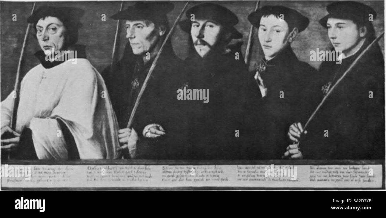 Cette œuvre de Jan van Scorel et Pieter Coeck van Aelst présente des personnages religieux ...