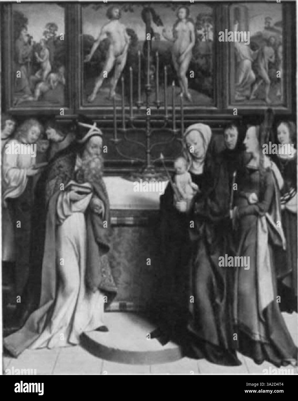 La peinture de Van Cleve, Provost et Patenier présente un paysage ...