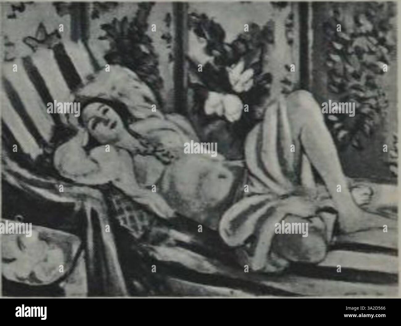 Dans cette pièce de 423, Matisse combine des contrastes de couleurs ...