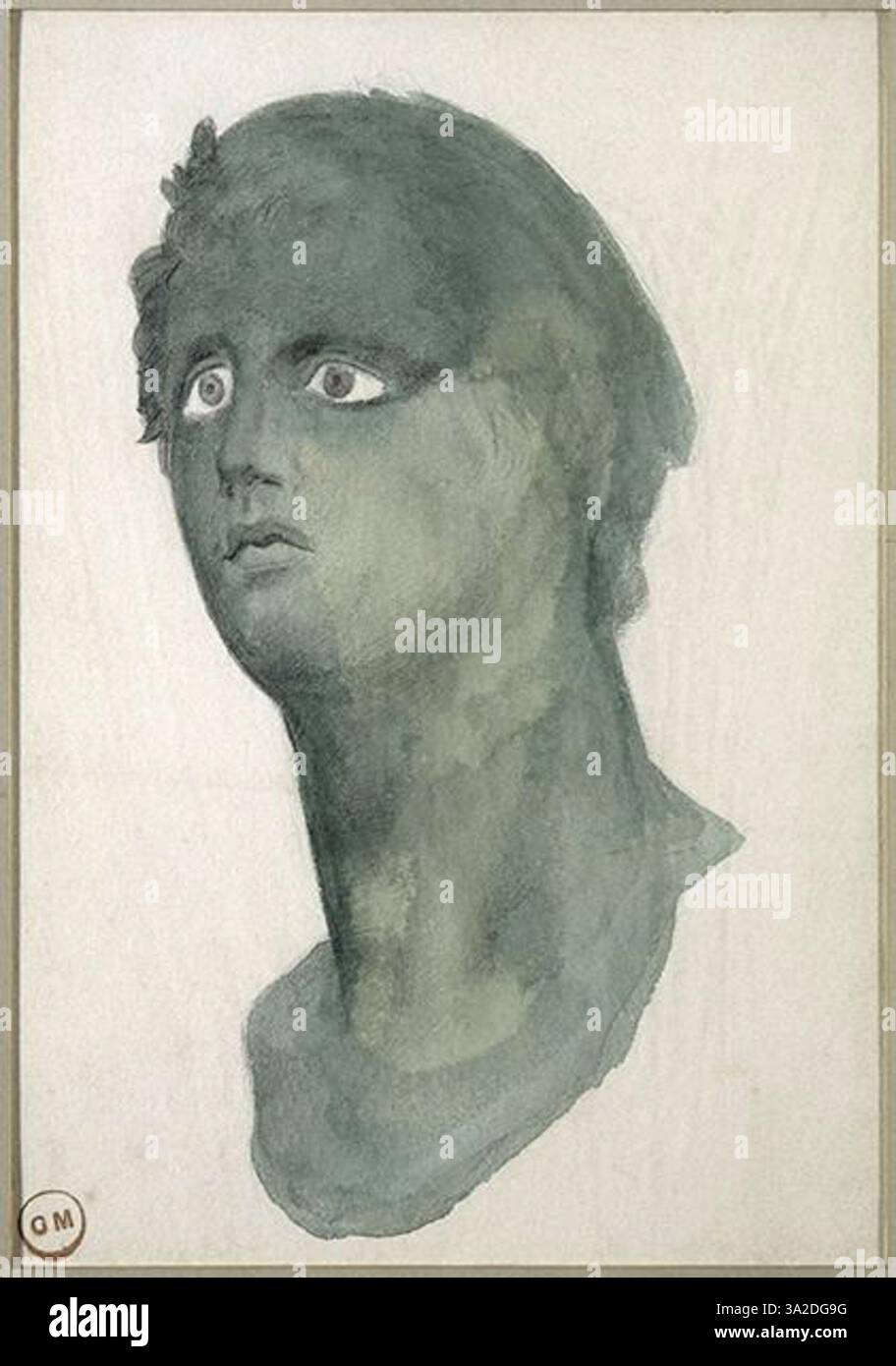 'Buste d'Héraclès' de Gustave Moreau présente un buste d'Hercule, le ...