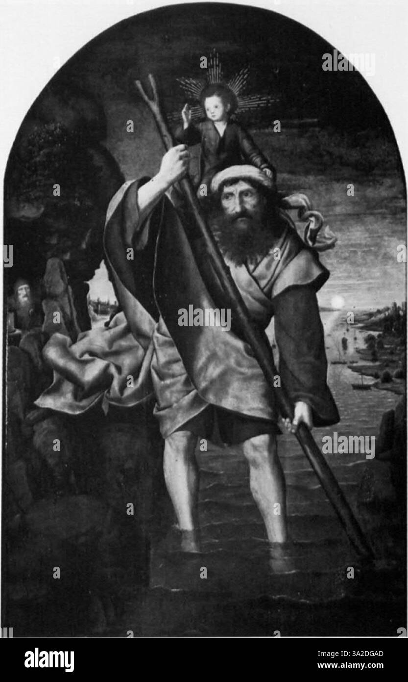 La peinture de Massys dépeint un récit religieux, avec des figures ...