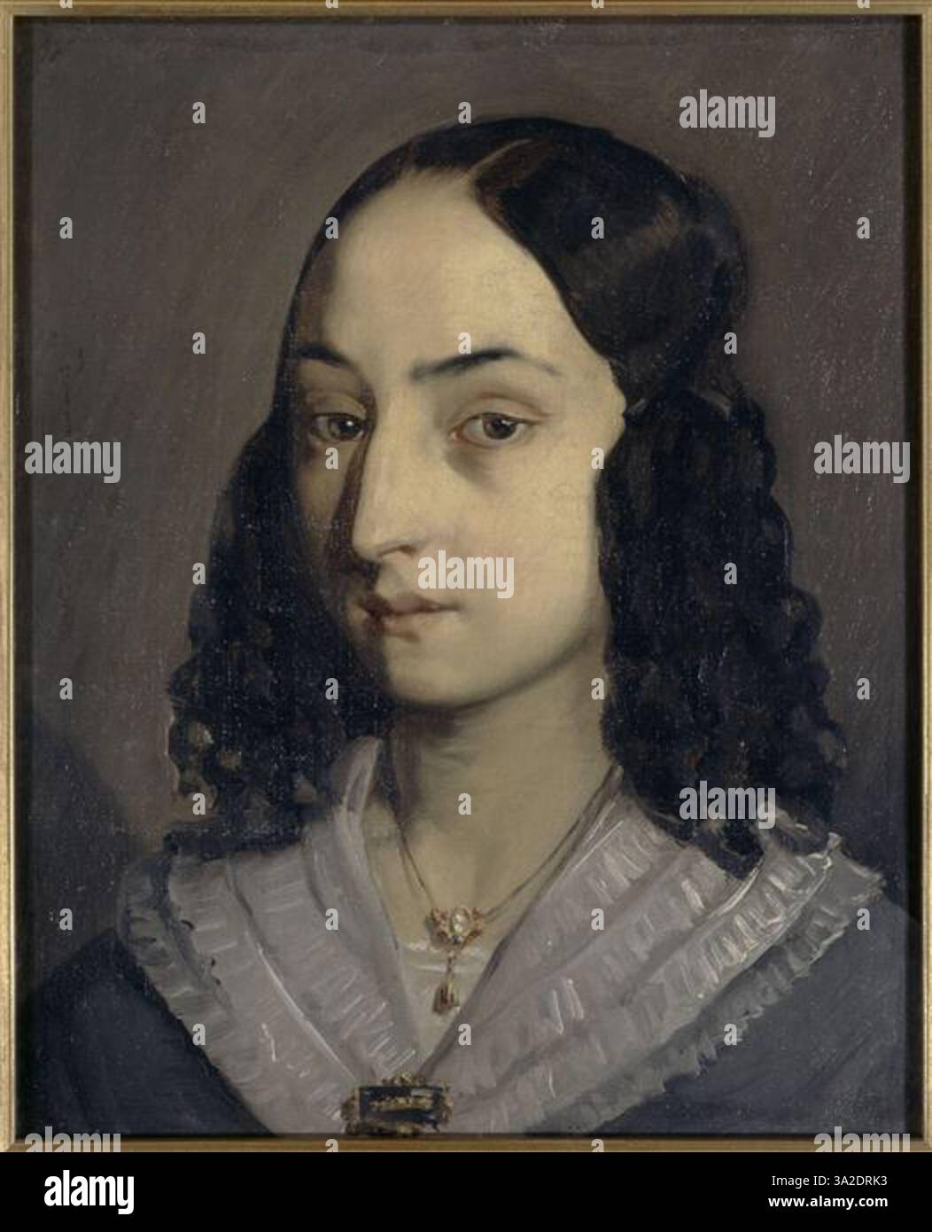 Un portrait détaillé de Jeanne Doré, dont l’expression digne est ...