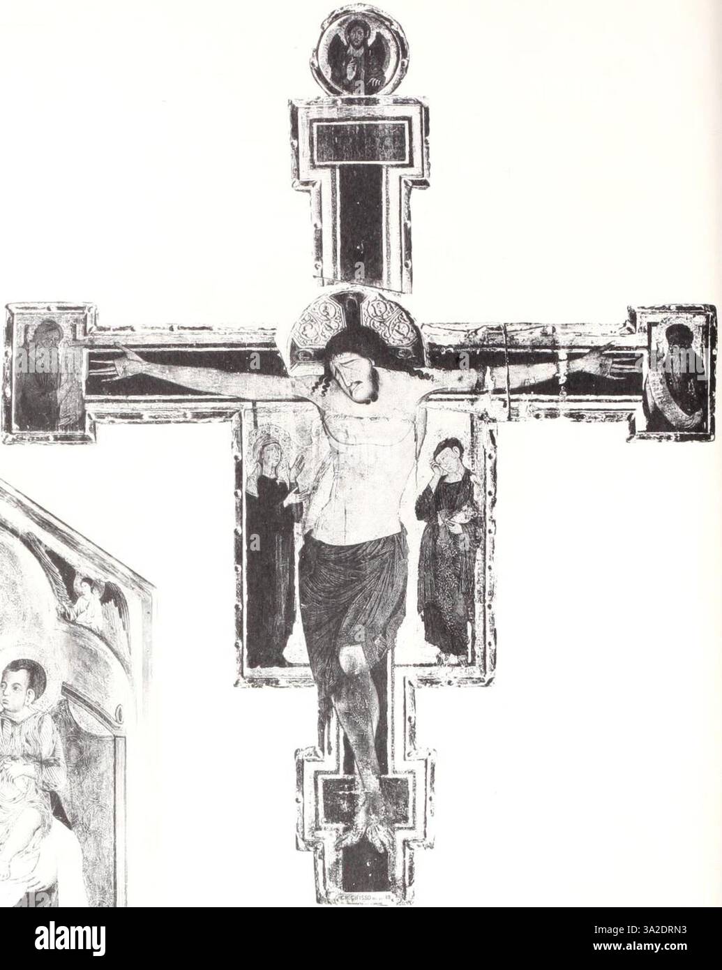 La peinture de Guido da Siena met en valeur une scène religieuse, avec ...