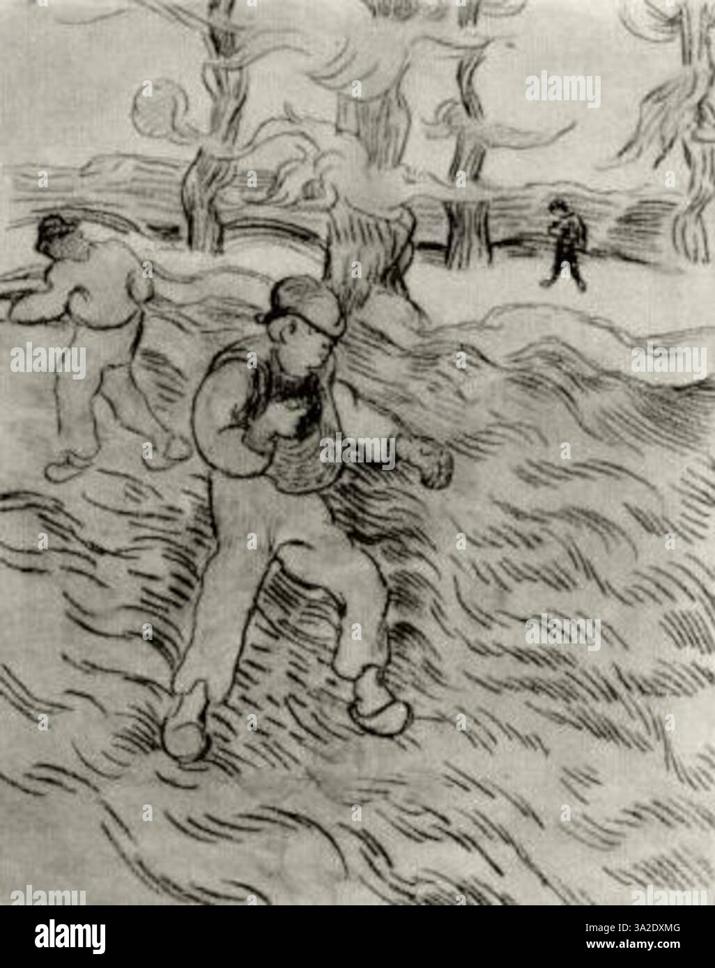 Une peinture à l'huile vive de Vincent van Gogh, caractérisée par son ...