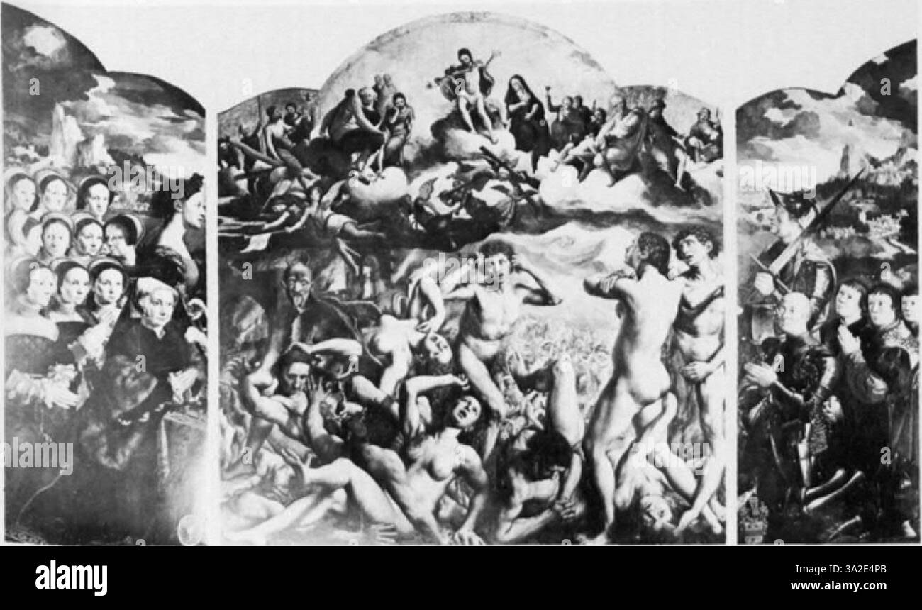 Cette pièce de Jan van Scorel et Pieter Coeck van Aelst, peinte dans le style Renaissance du ...