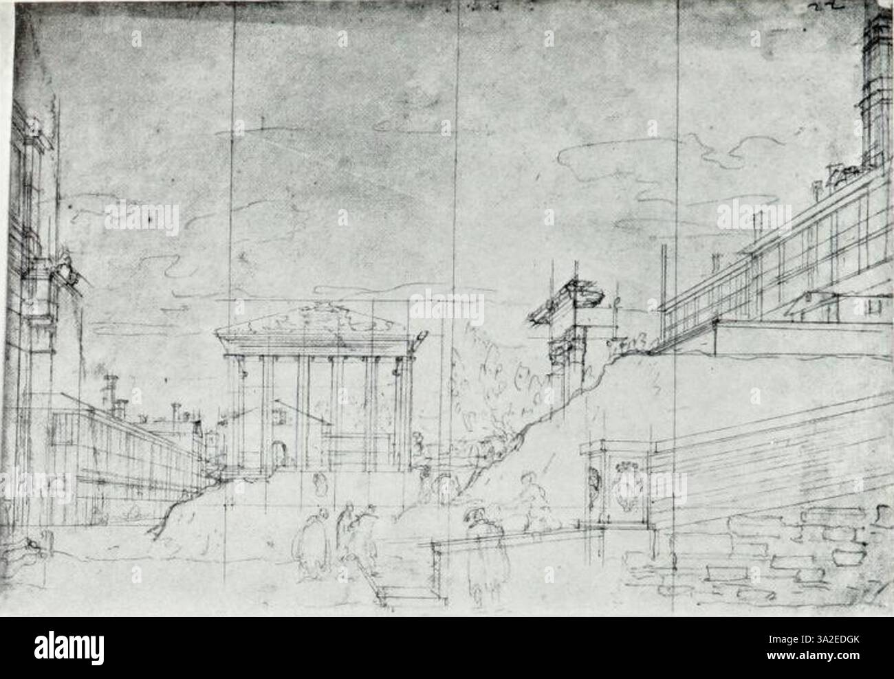 Dans ce tableau, Bernardo Bellotto capture l'essence d'une ville européenne du XVIIIe siècle, en ...