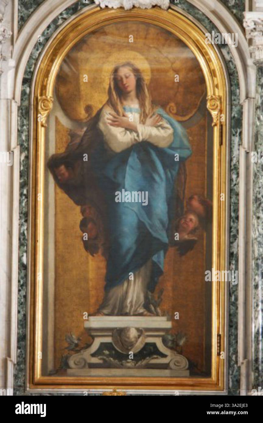 Le tableau de Giovanni Battista Tiepolo de 1759, L’Immaculée conception, représente la Vierge ...