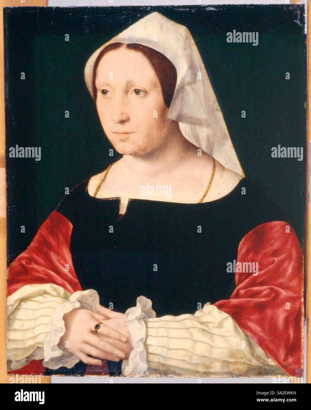 Attribué à Joos van Cleve, ce portrait d'Anna Laurensdr. Van Spangen a ...
