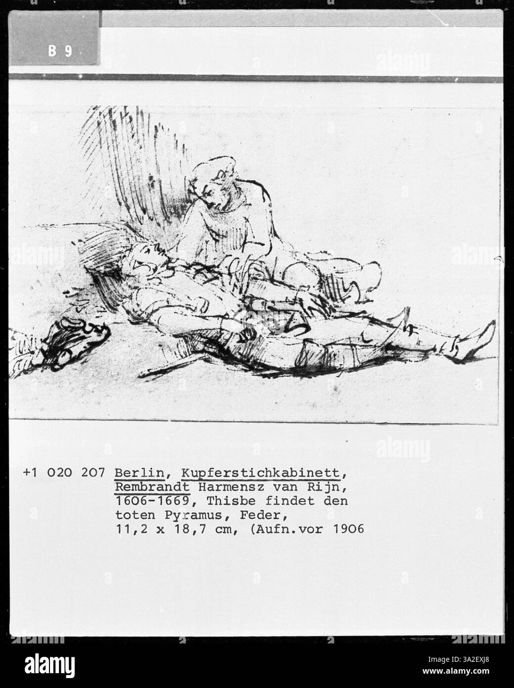 Thisbe découvre le corps de Pyramus, une scène tragique de la ...