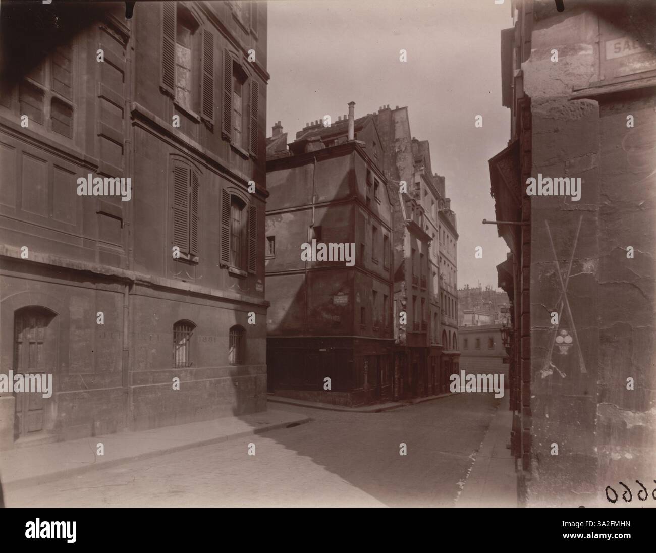 La photographie d’Eugène Atget d’avril 1926 capture la rue Descartes ...