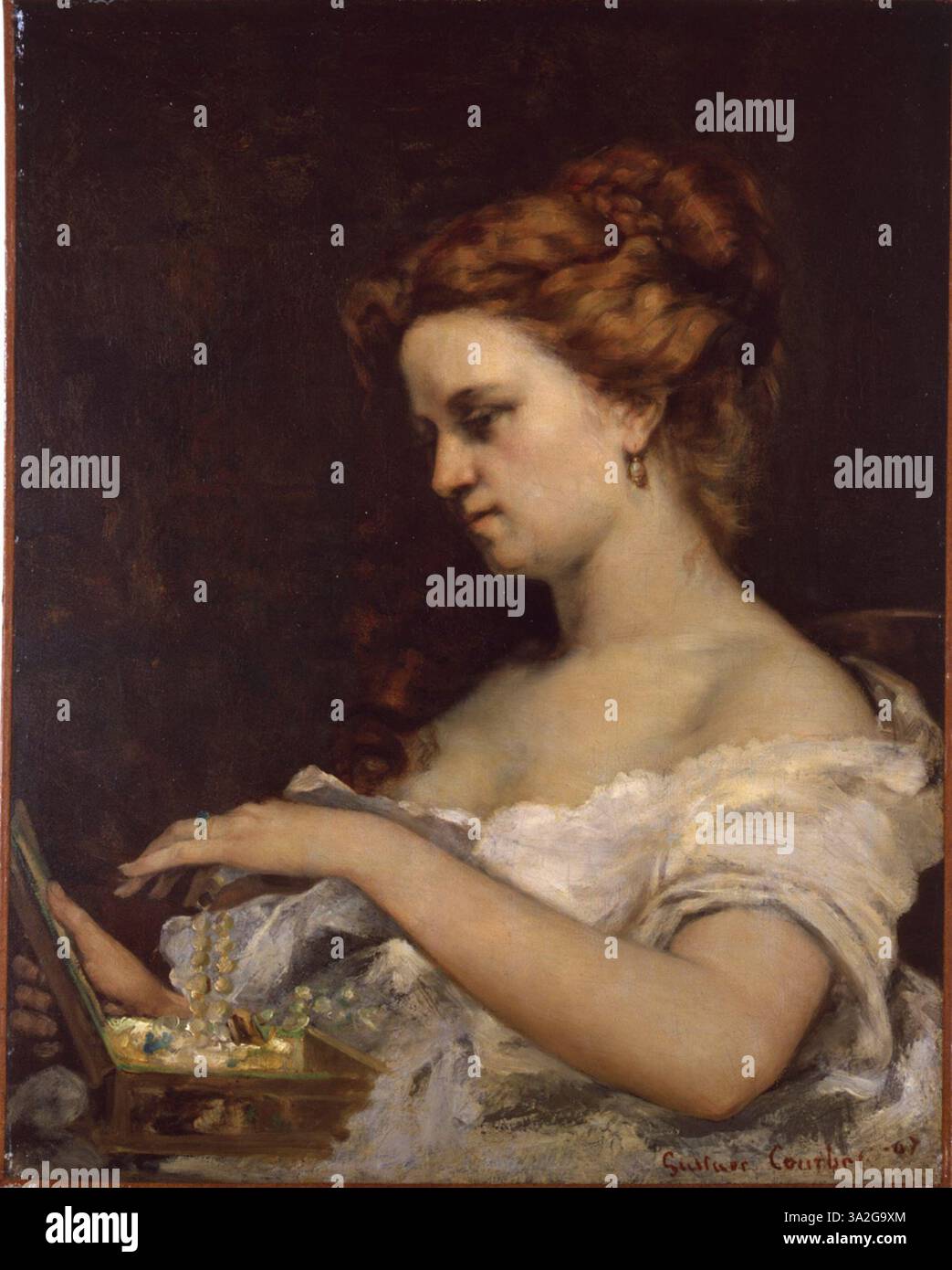 'La Dame aux bijoux' de Gustave Courbet, peinte en 1867, représente une ...