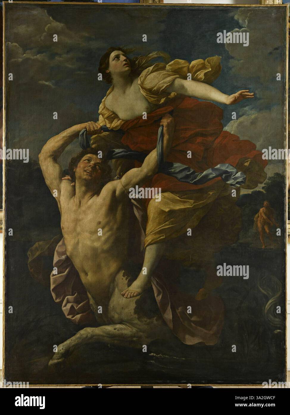 Cette scène de Guido Reni montre Deianira enlevée par le centaure ...