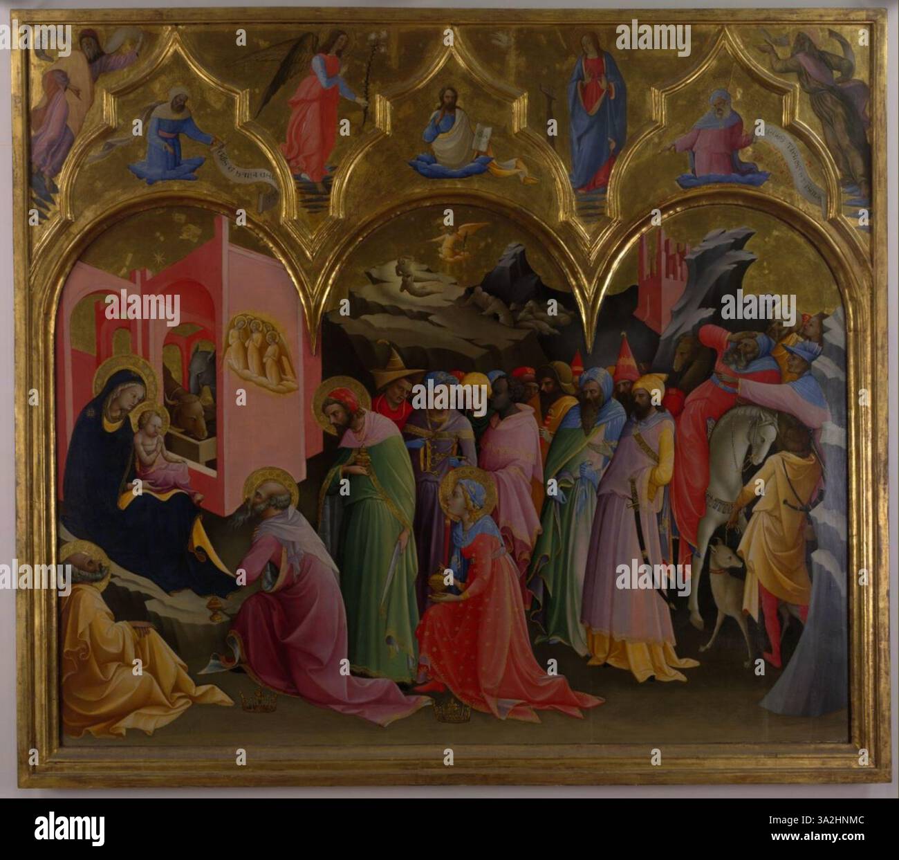 Adorazione dei re Magi (Adoration des Mages) de Lorenzo Monaco comprend ...