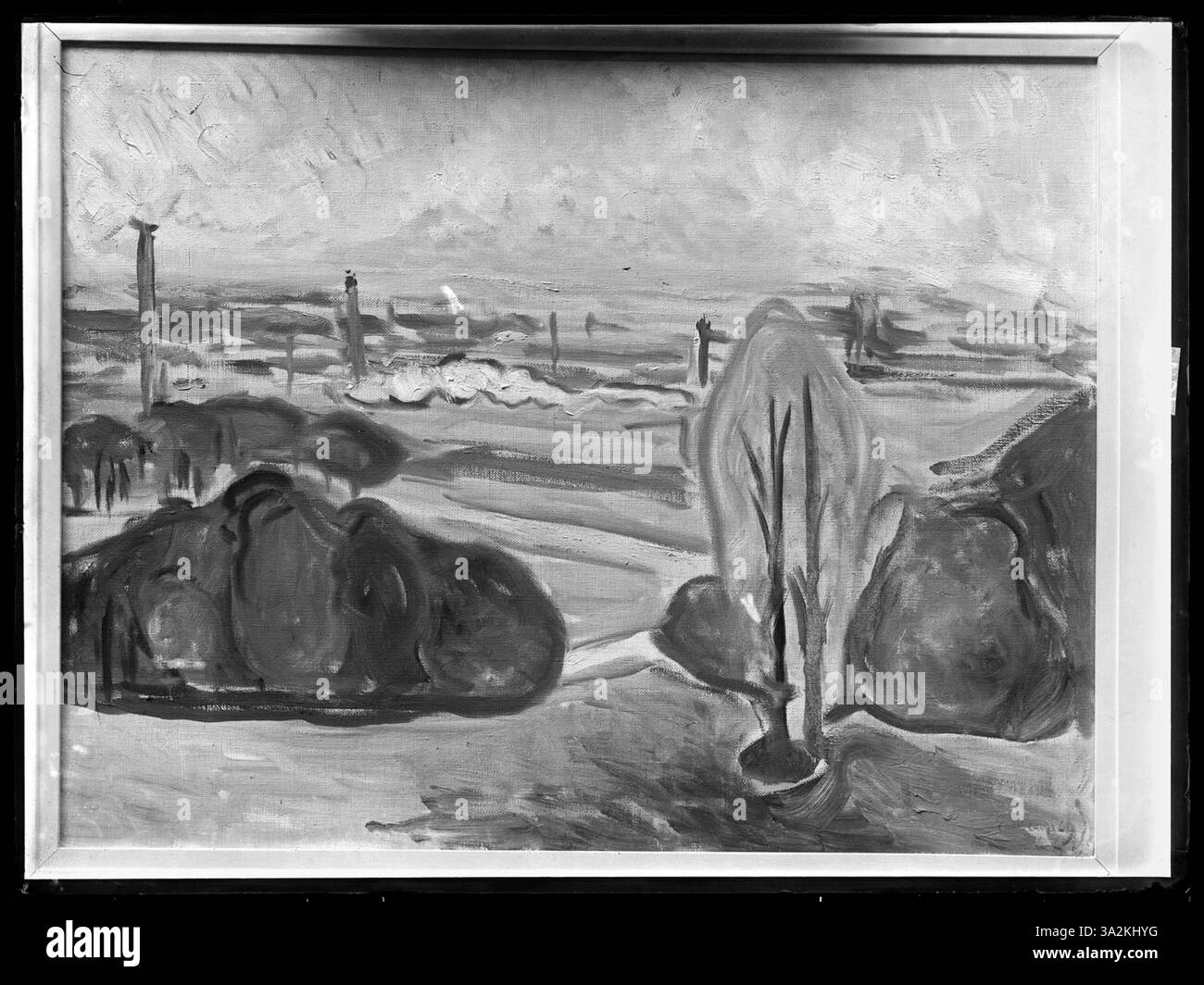 Edvard munch 1905 Banque d'images noir et blanc - Alamy