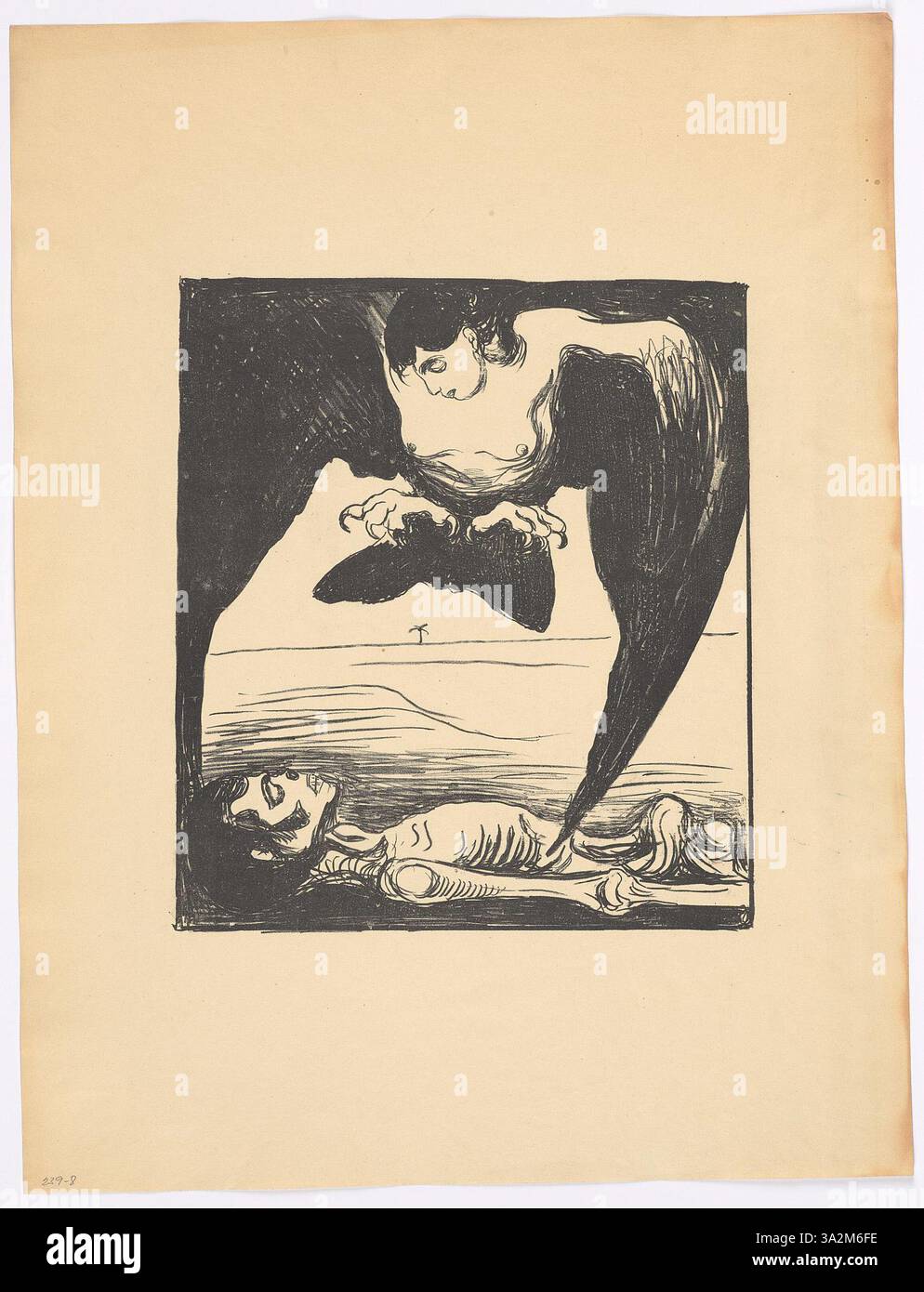 'Harpy' de Munch dépeint une figure contorsionnée avec des traits ...