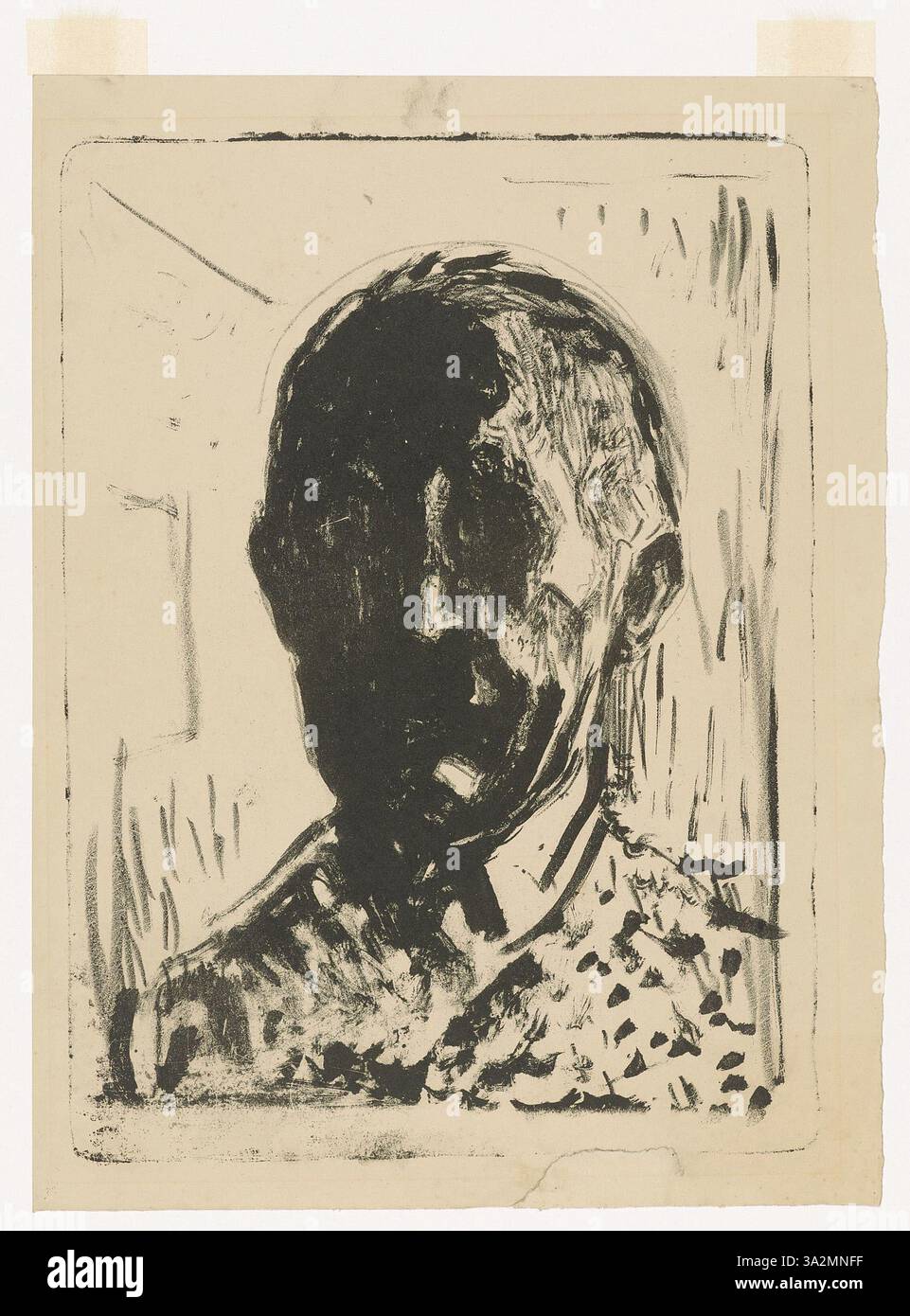 Dans *Autoportrait en contre-jour*, Edvard Munch se dépeint sous une ...
